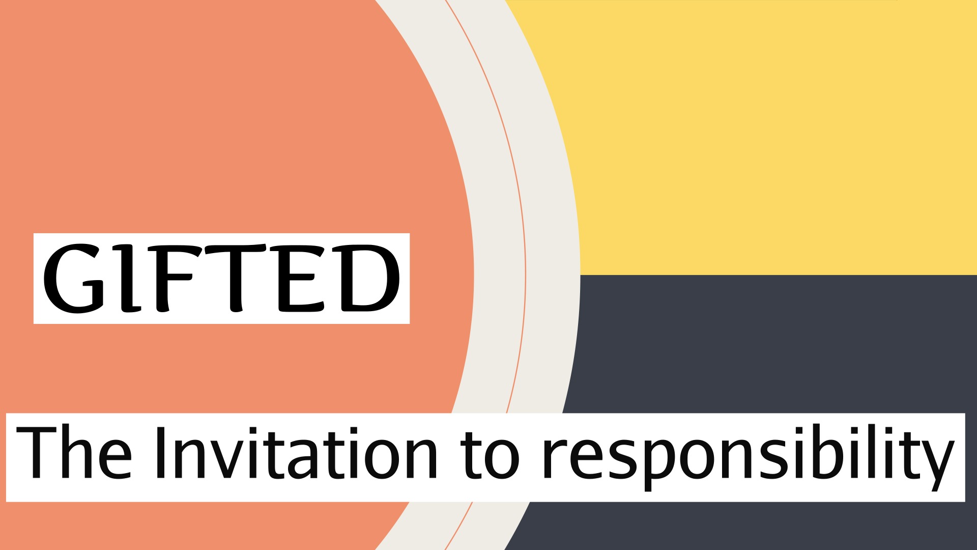 The Invitation to responsibility - Logos Sermons