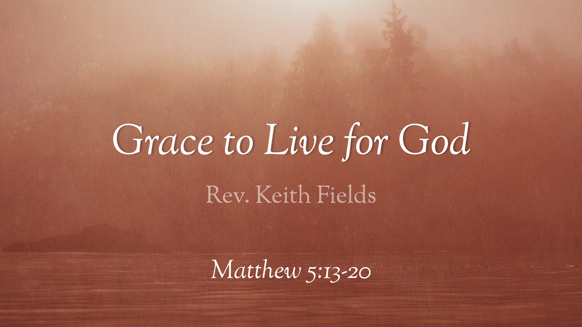Feb 9, 2020 Grace to Live for God - Logos Sermons