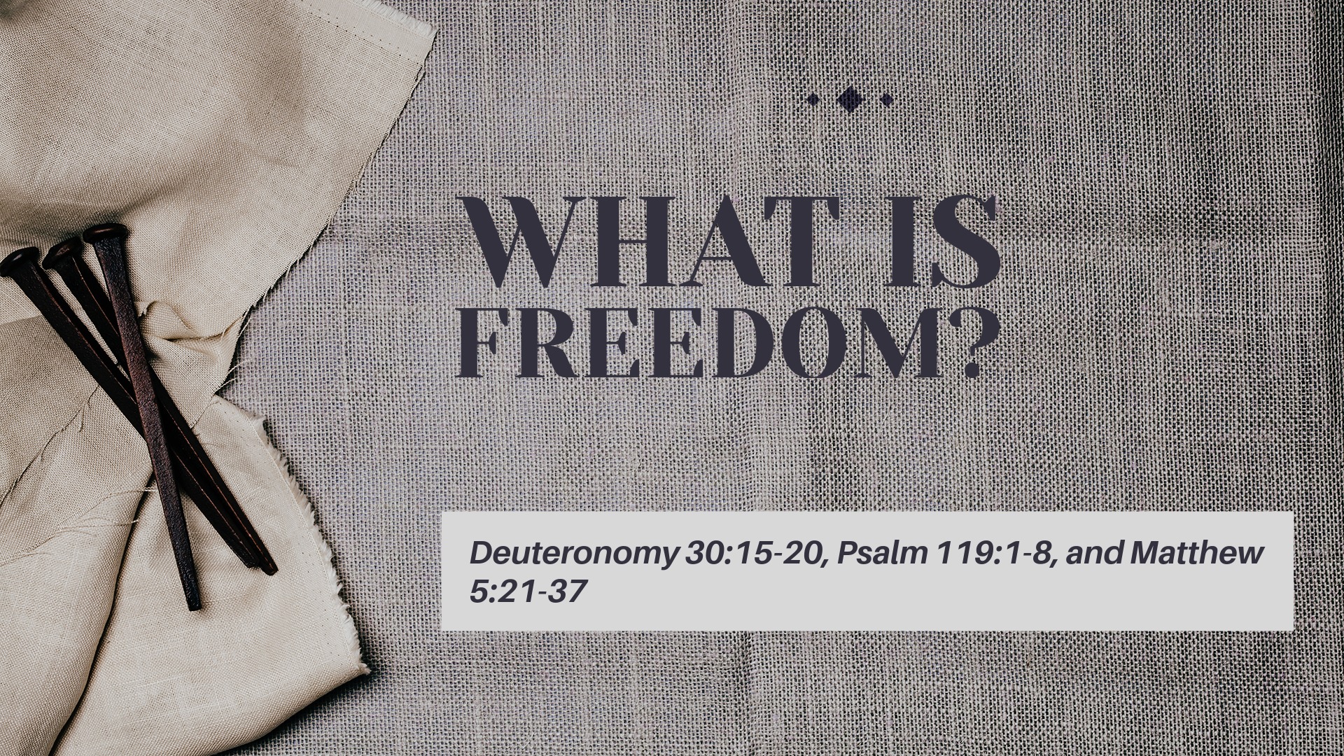 God's Promise of Freedom - Logos Sermons