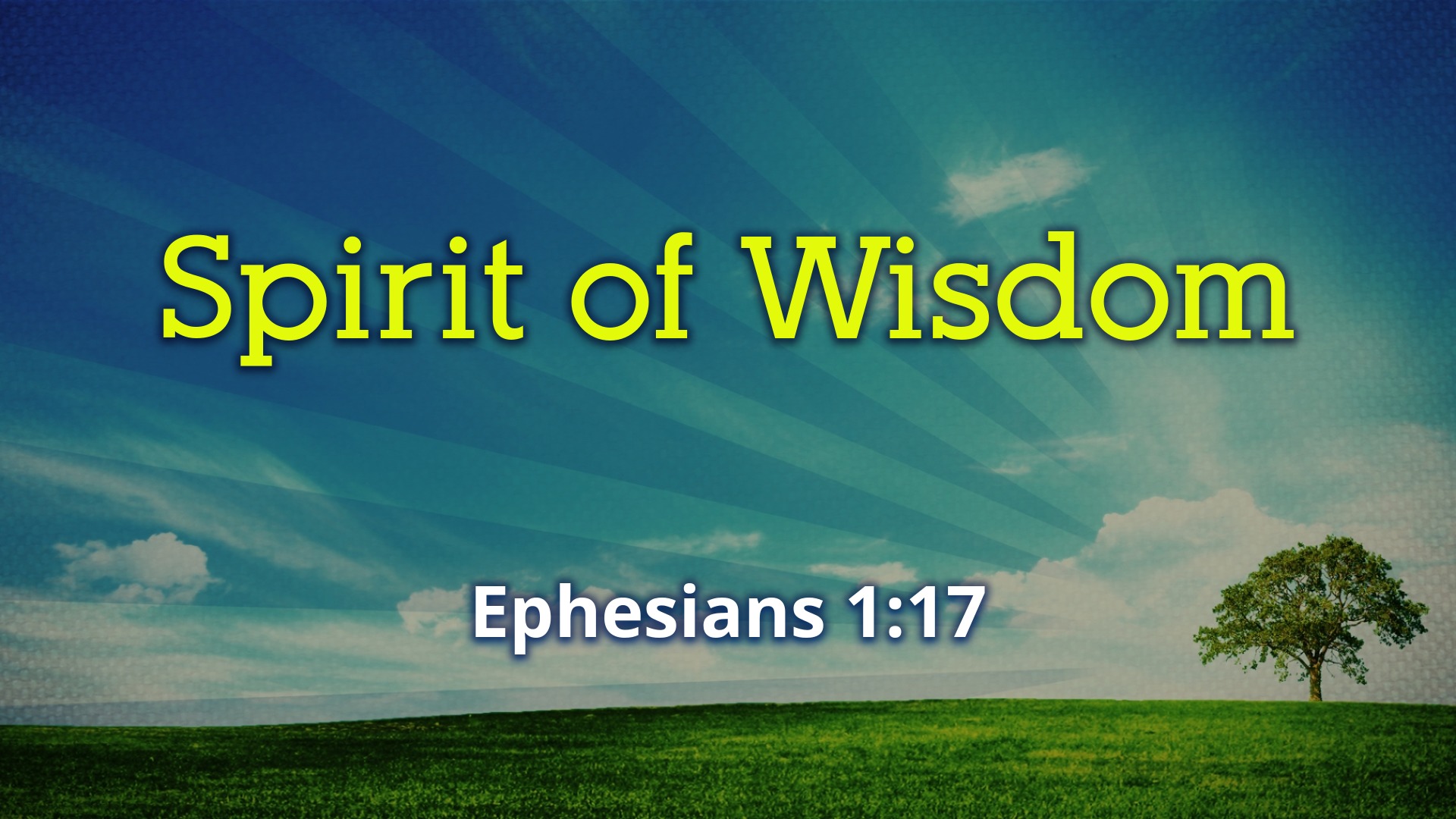 Spirit of Wisdom - Logos Sermons