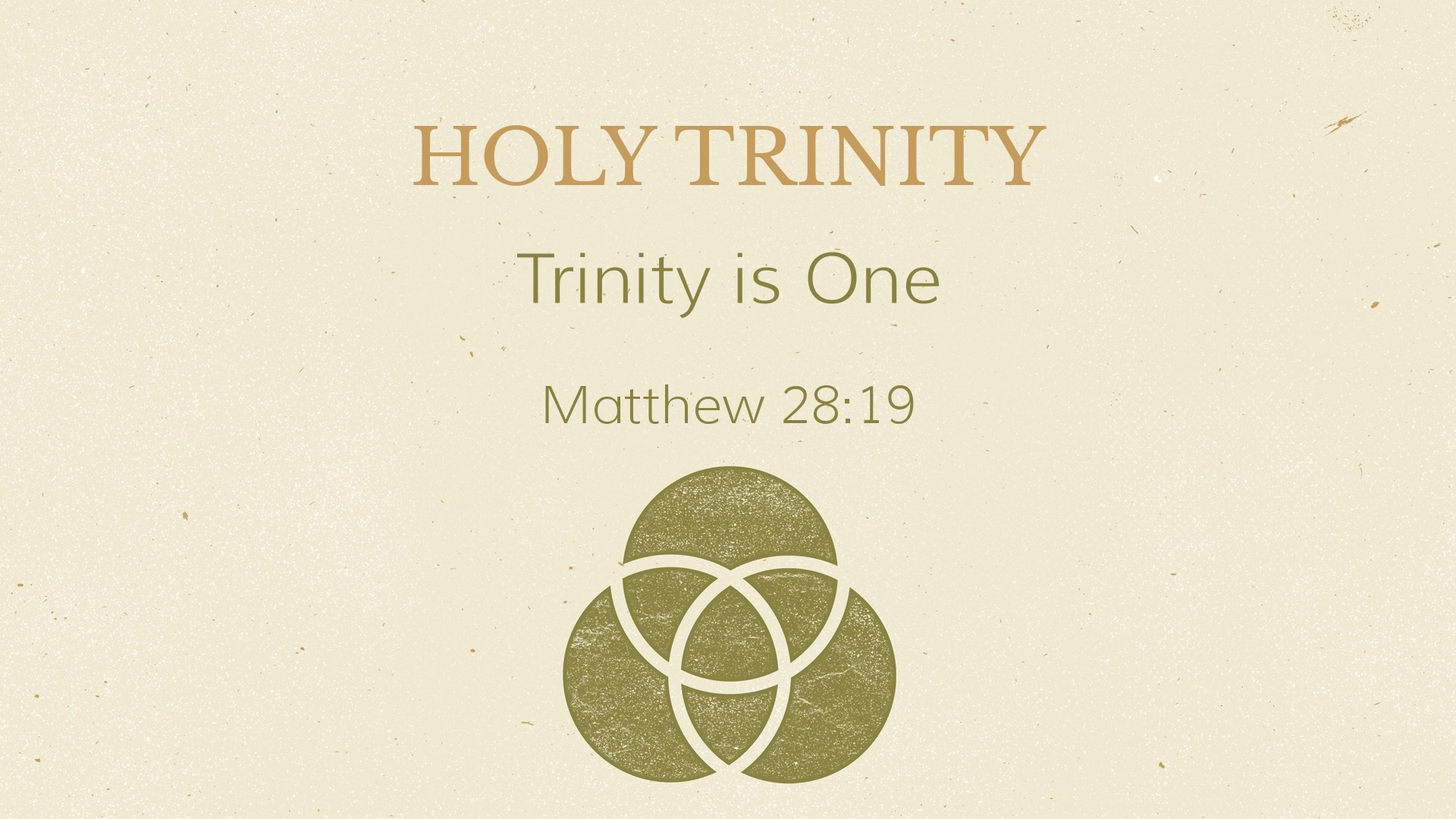 Trinity is One - Logos Sermons