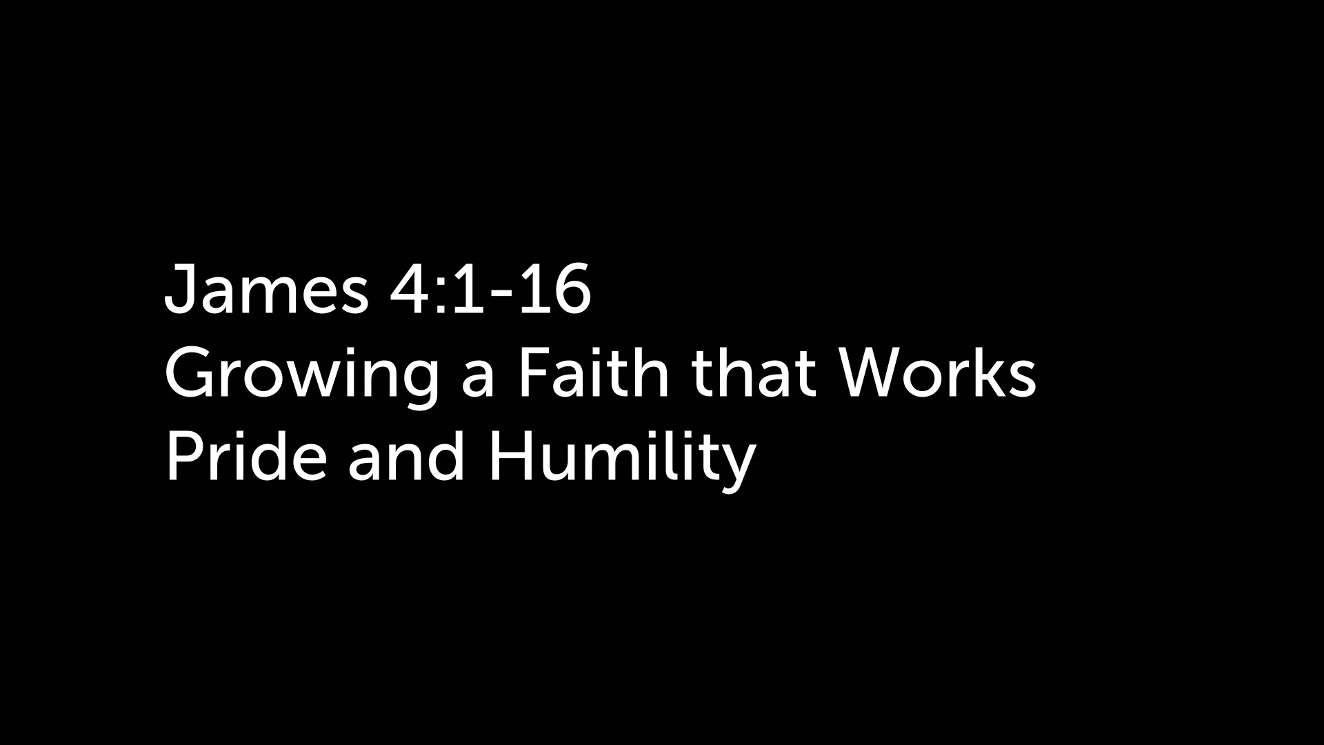 Pride and Humility - Logos Sermons