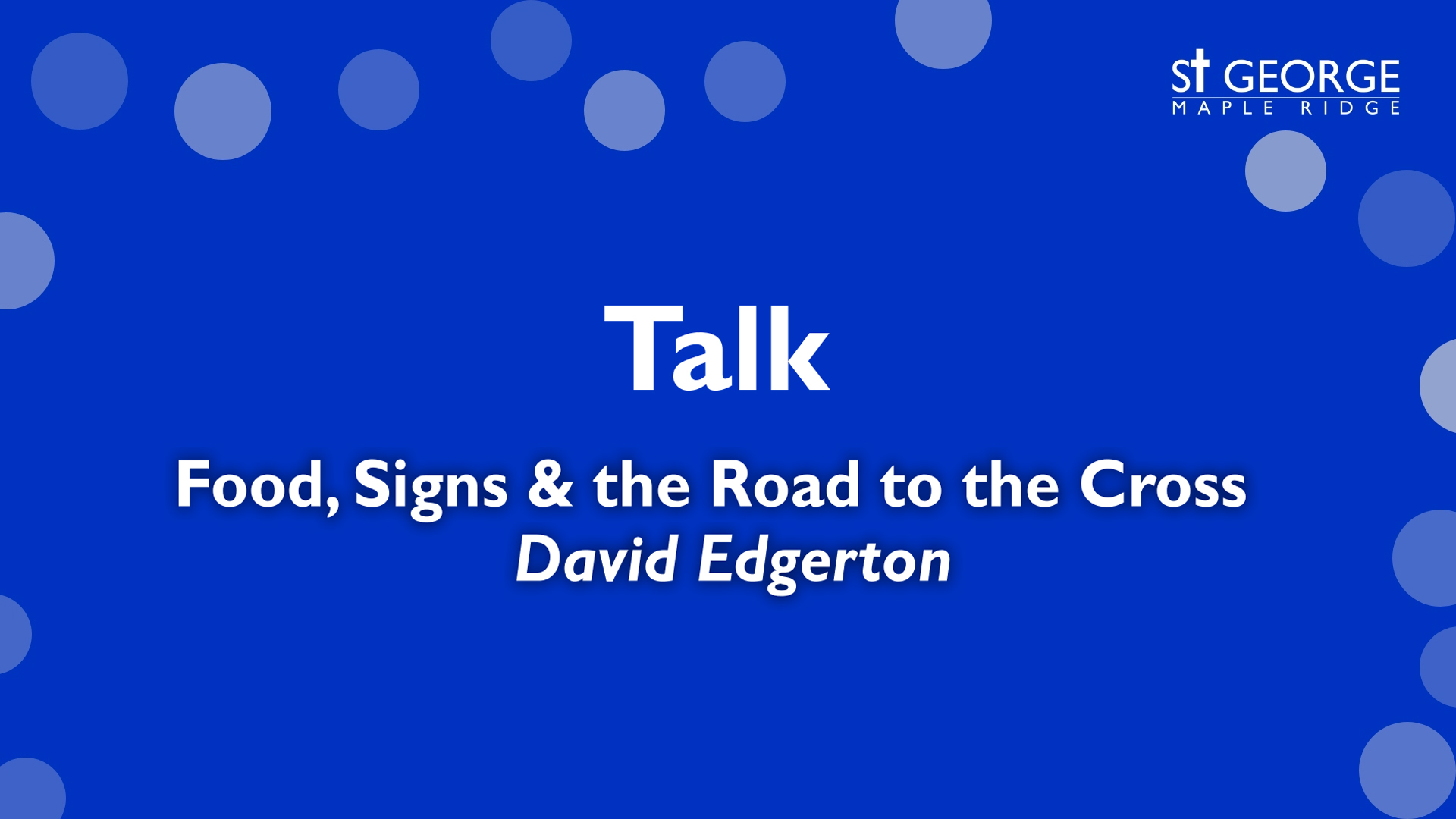 Mark 8 - Food, Signs & the Road to the Cross - Logos Sermons