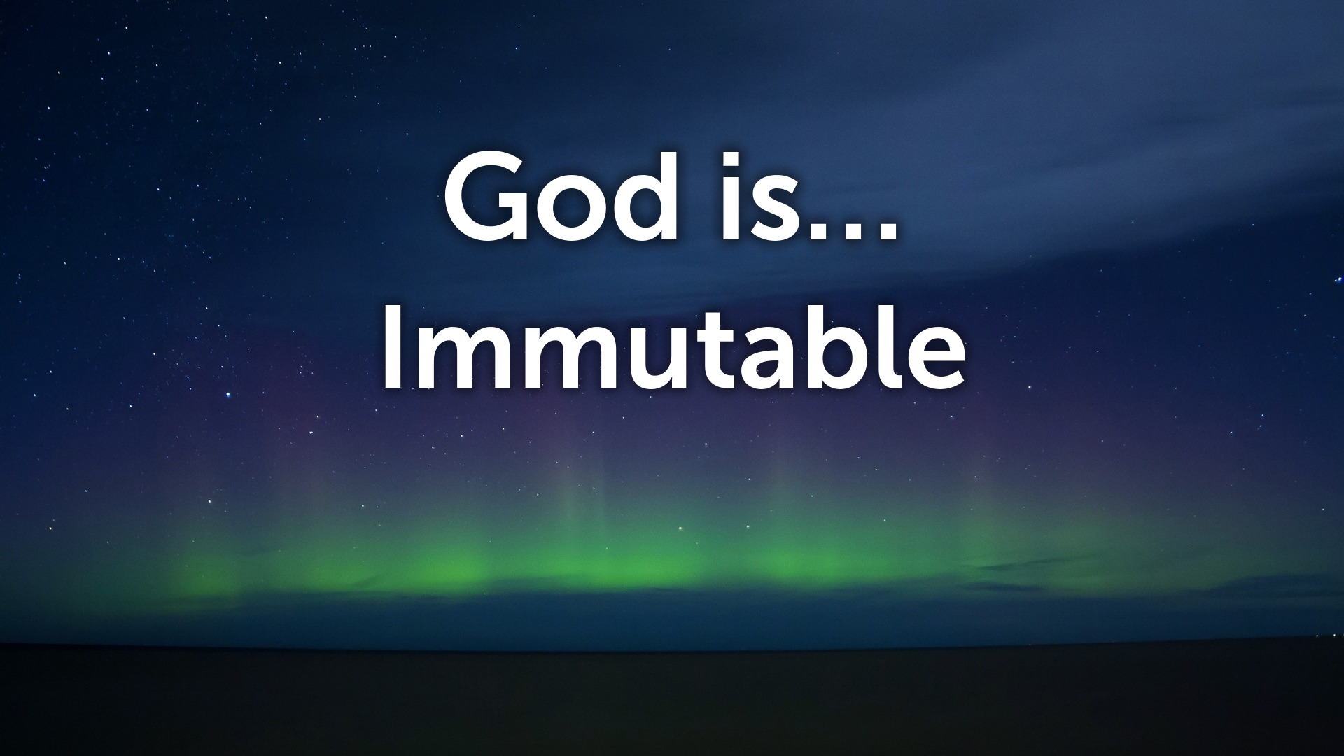 God is Immutable — Jerome Brown - Logos Sermons