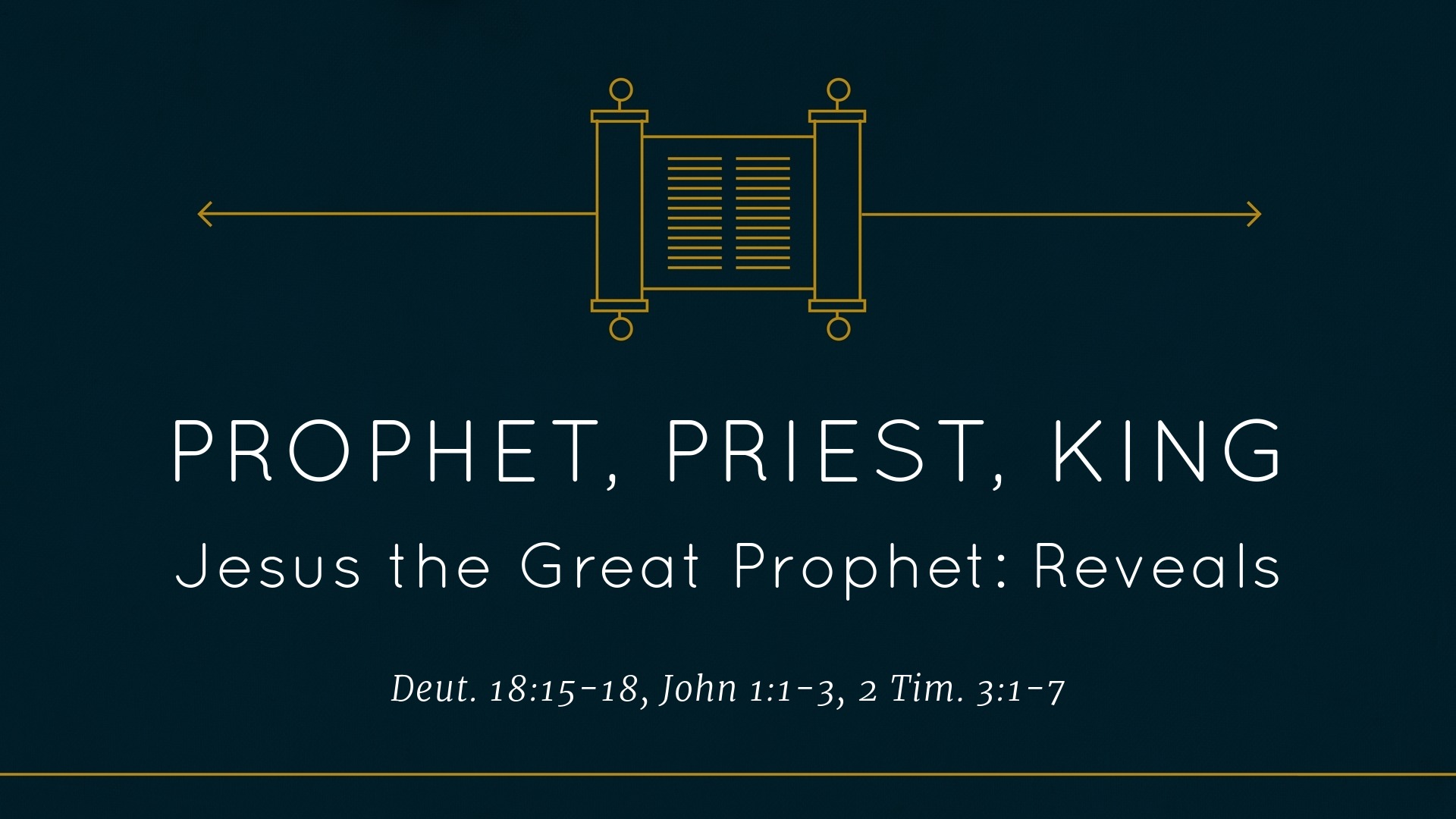 Jesus the Great Prophet - Logos Sermons