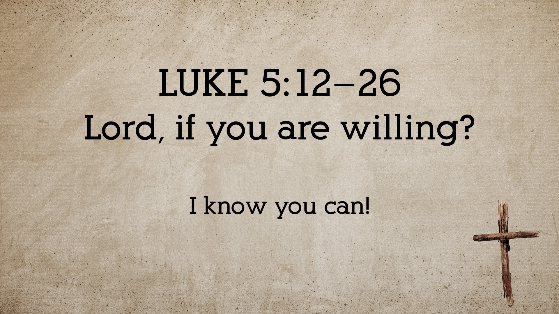 Luke 5:12–26 - Logos Sermons