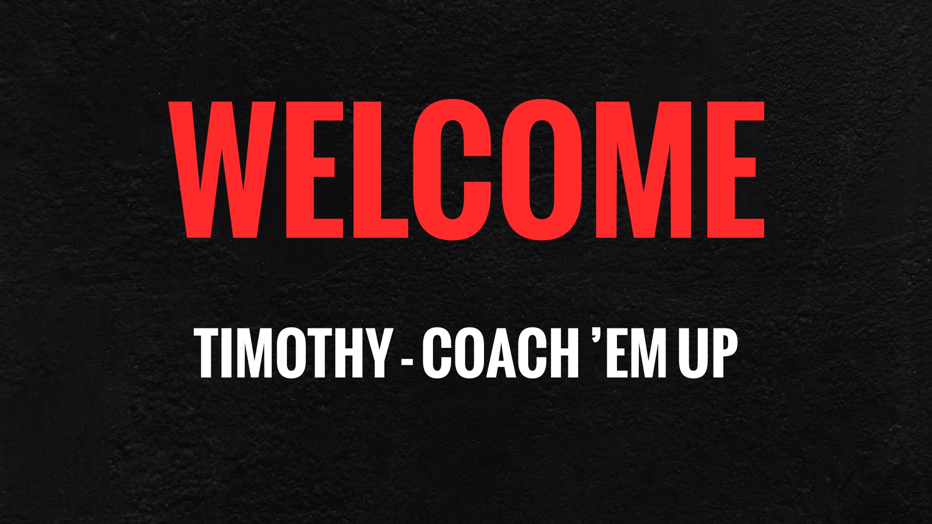 Coach ‘em up - Logos Sermons