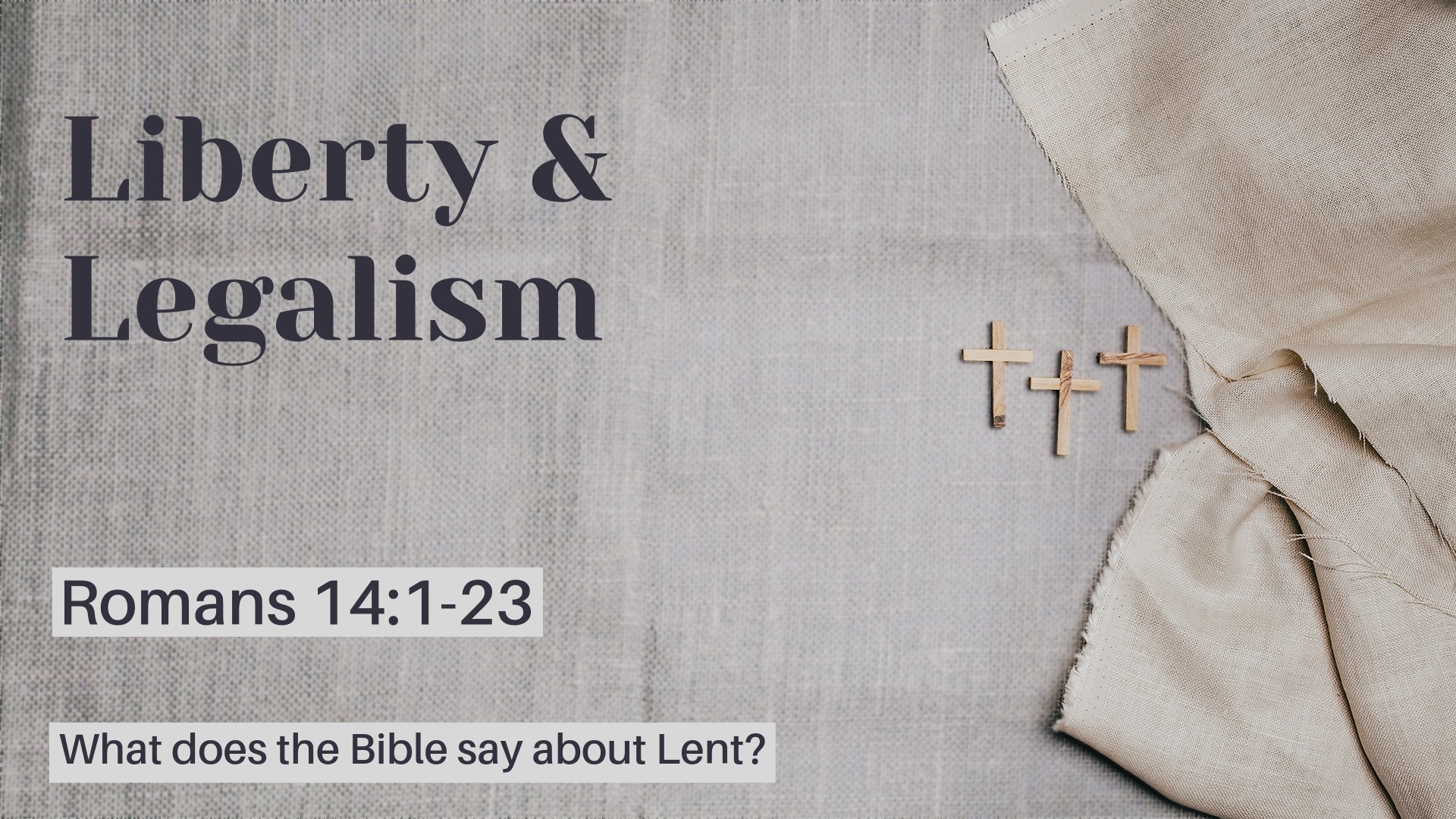 Liberty & Legalism - Logos Sermons