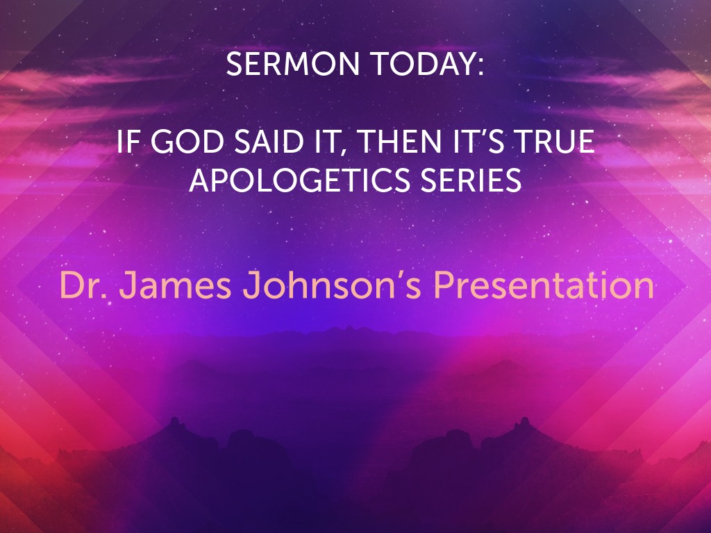 MARCH Sunday Worship- Apologetics Series - Logos Sermons