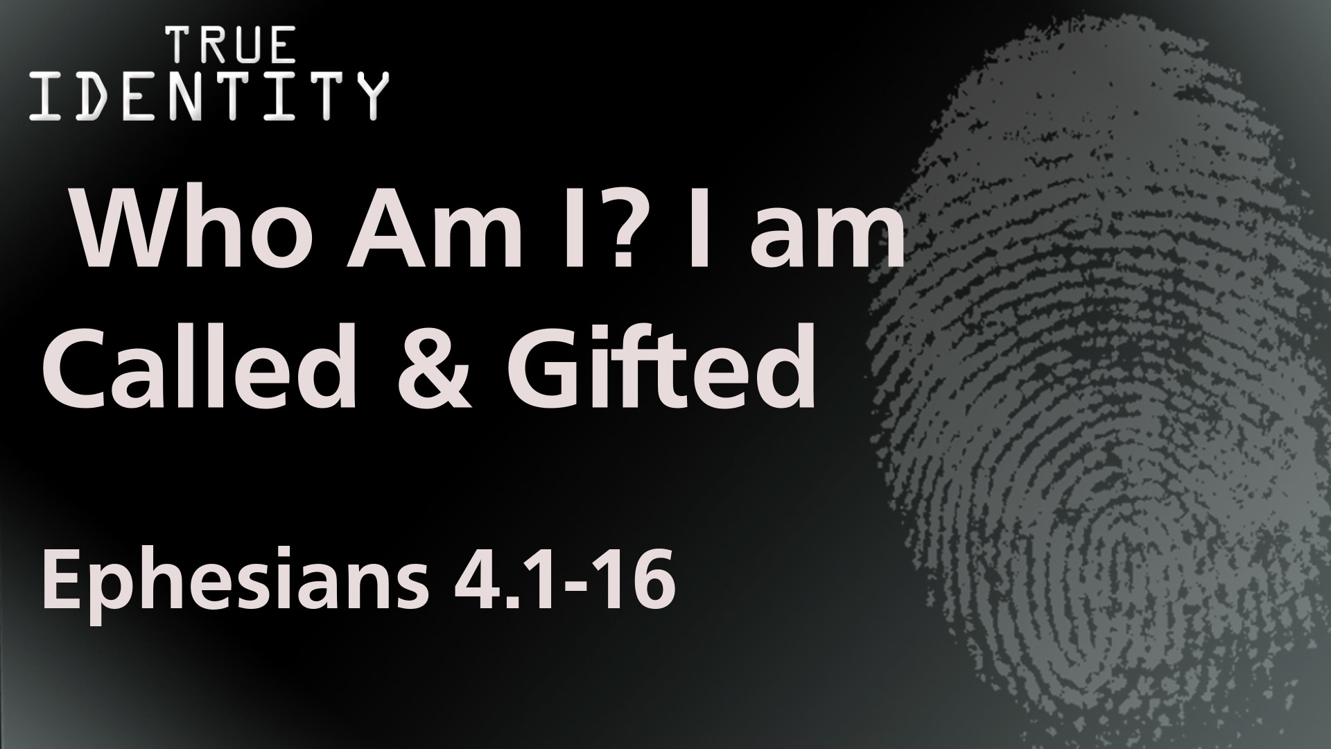 I am Called & Gifted - Logos Sermons