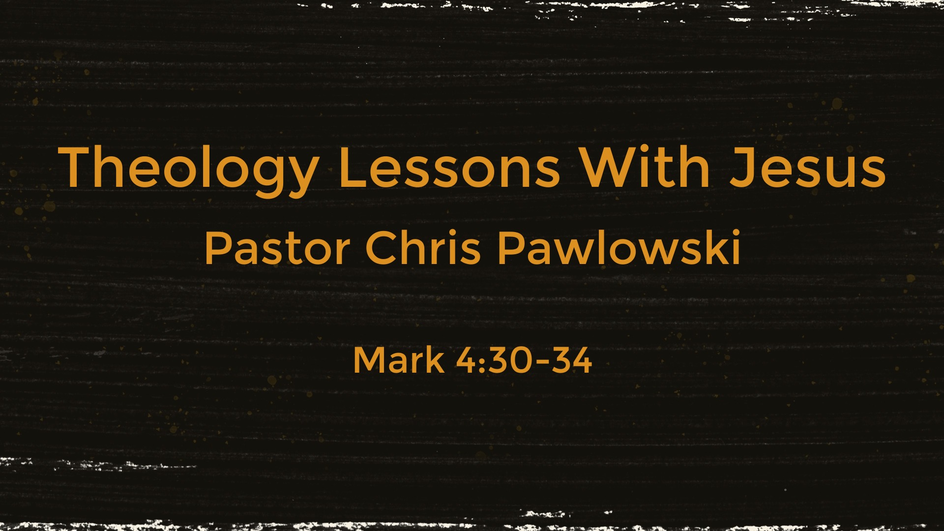 Theology Lesson With Jesus: Theology of Growth - Logos Sermons