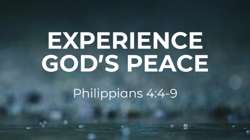 Experiencing God's Peace - Logos Sermons