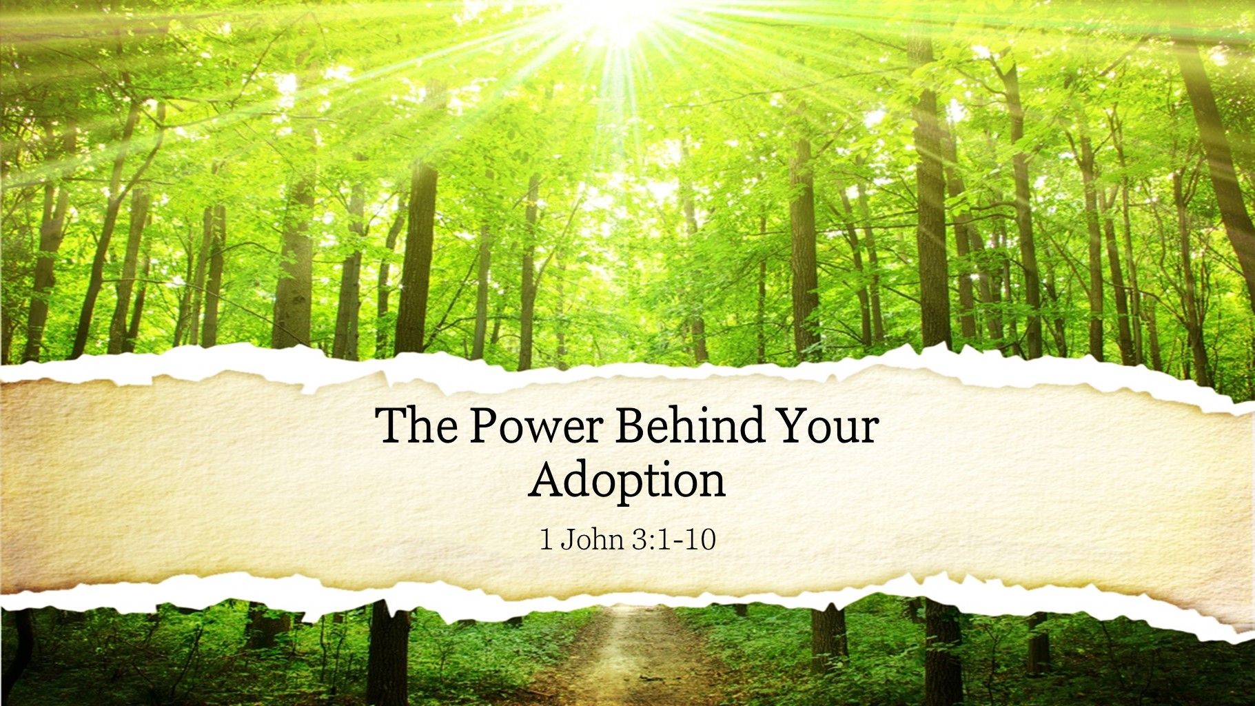 The Power Behind Your Adoption - Sermon Audio - Logos Sermons