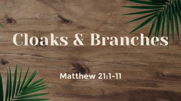 Cloaks & Branches - 4-5-2020 - Logos Sermons