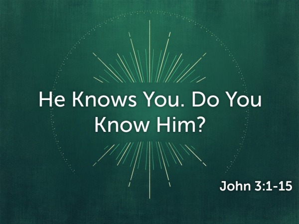 He Knows You, Do You Know Him? - Logos Sermons