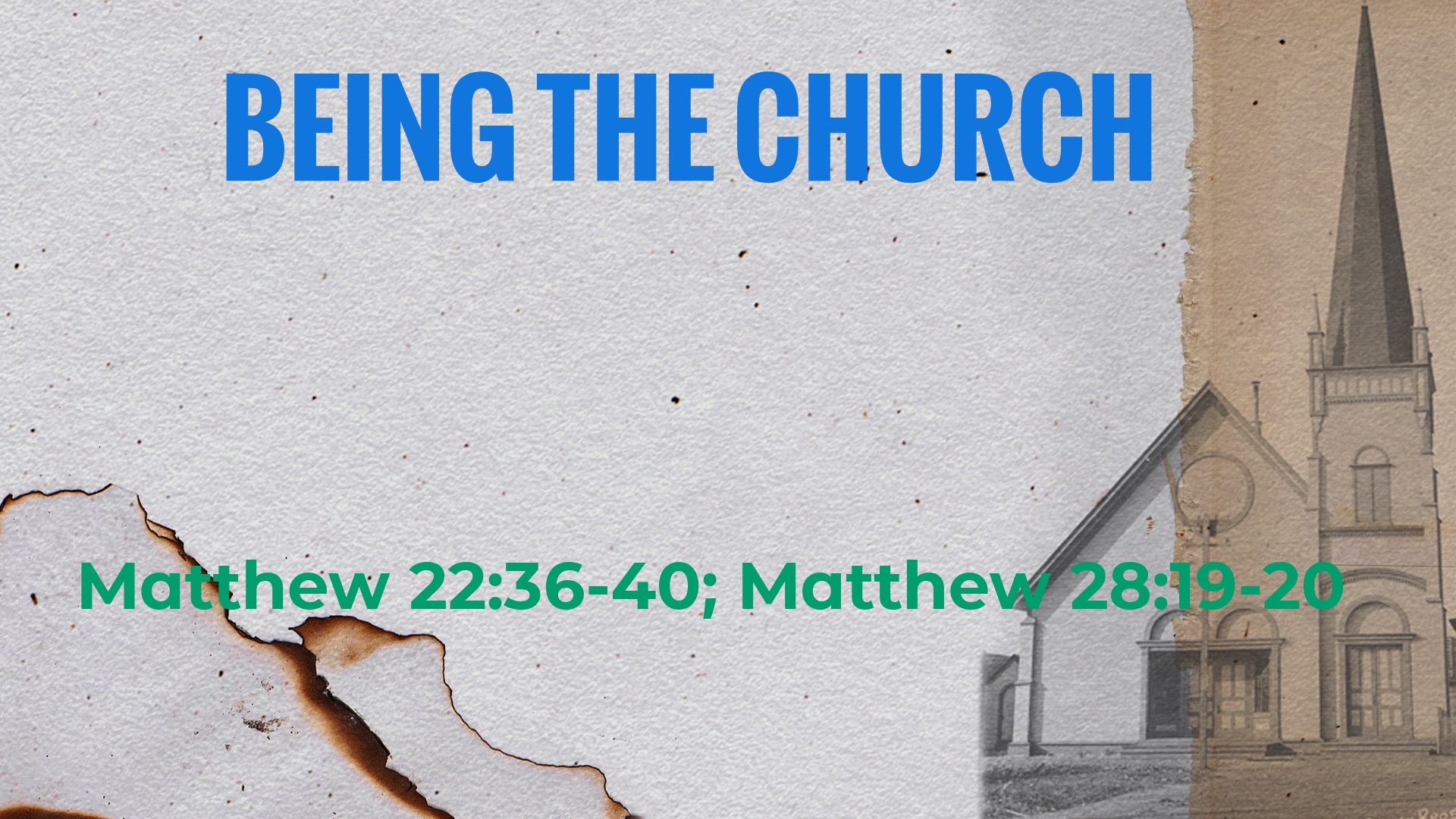 Being The Church - Logos Sermons