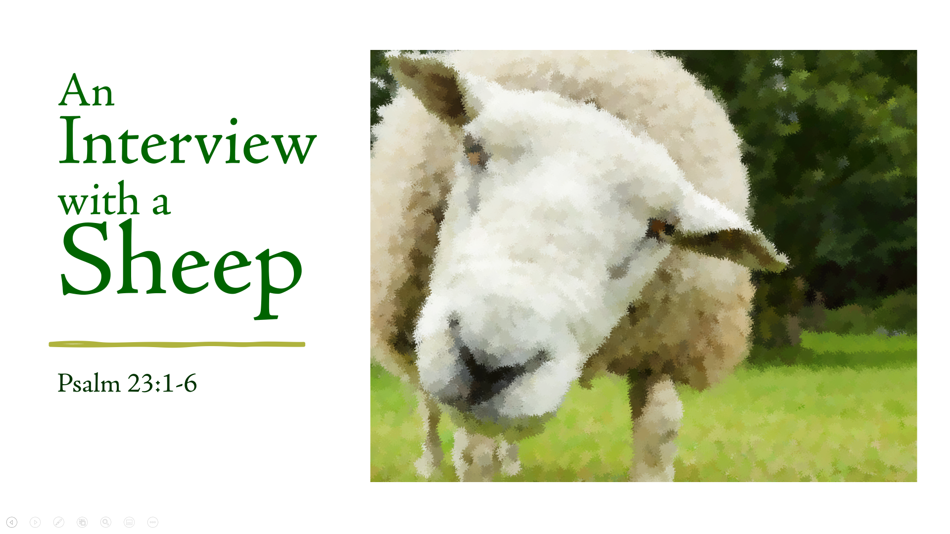04192020 An Interview With A Sheep Psalm 23 1 6 Faithlife Sermons 04192020-an-interview-with-a-sheep-psalm-23-1-6-faithlife-sermons
