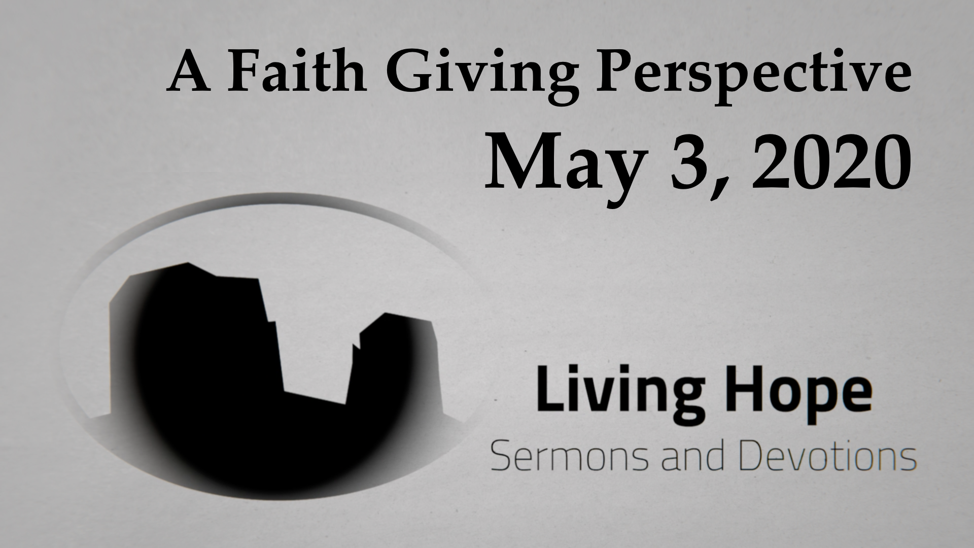 A Faith Giving Perspective - Logos Sermons