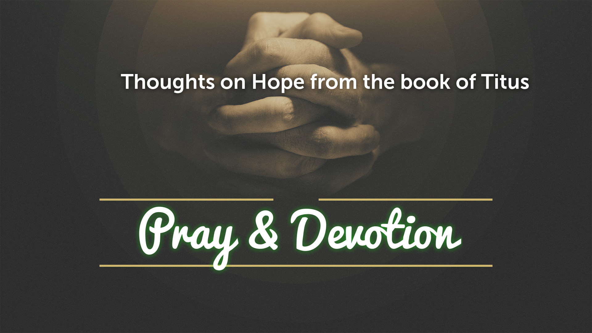 Tuesday, May 12, Zoom Online Prayer and Devotional - Logos Sermons