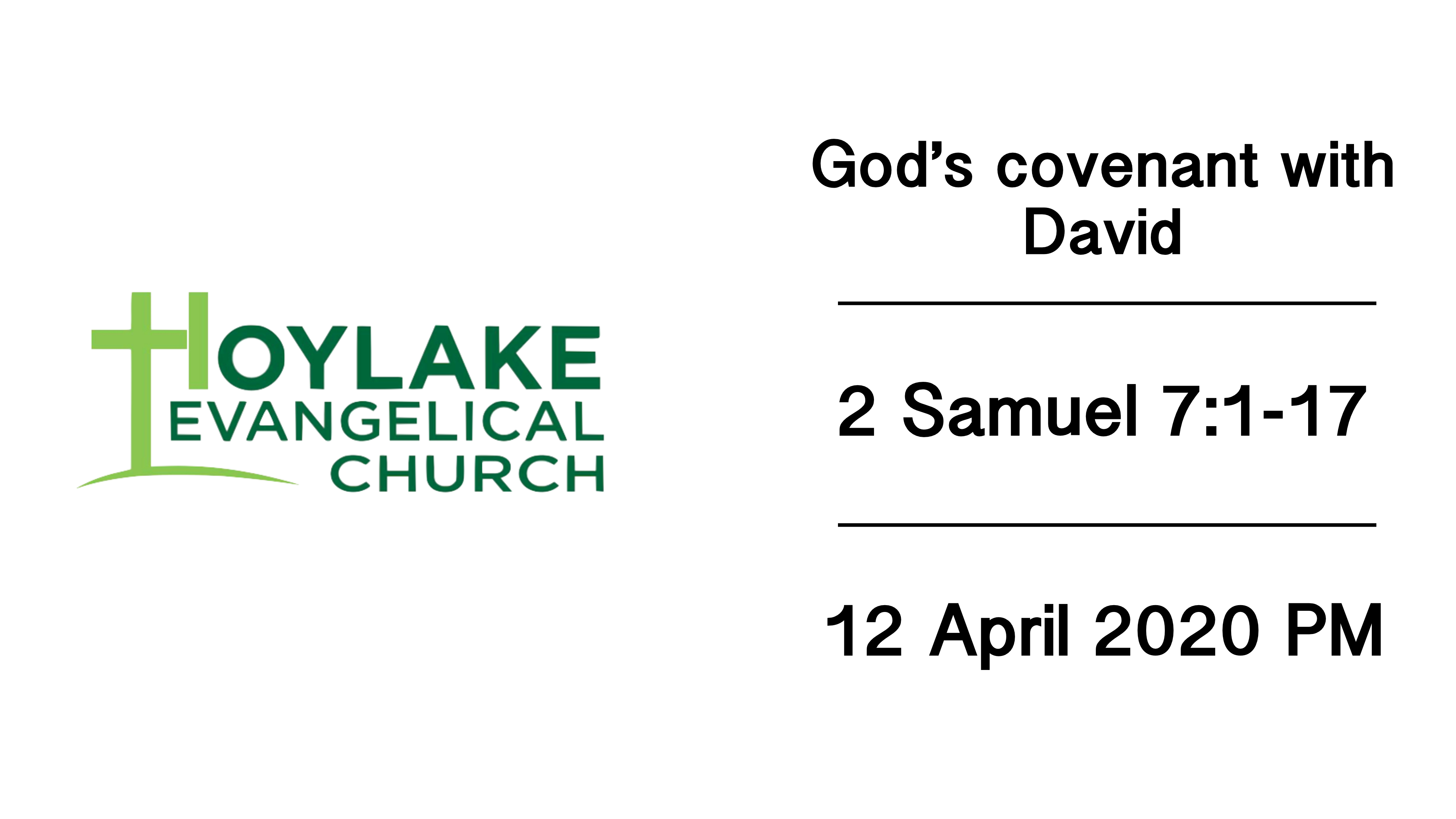 God s Covenant With David 2 Samuel 7 1 17 12 April 2020 PM Logos god-s-covenant-with-david-2-samuel-7-1-17-12-april-2020-pm-logos