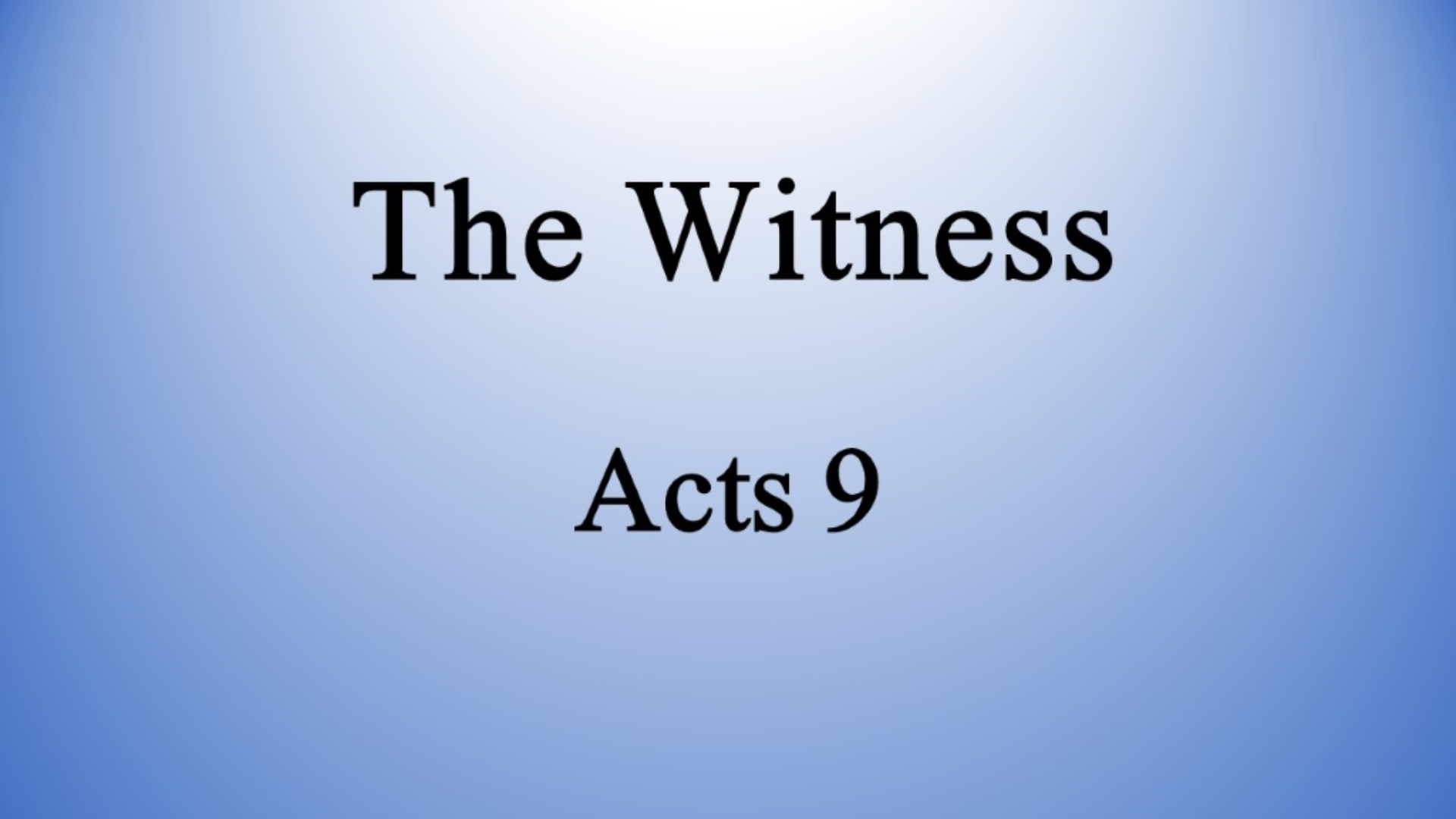 The Witness - Logos Sermons