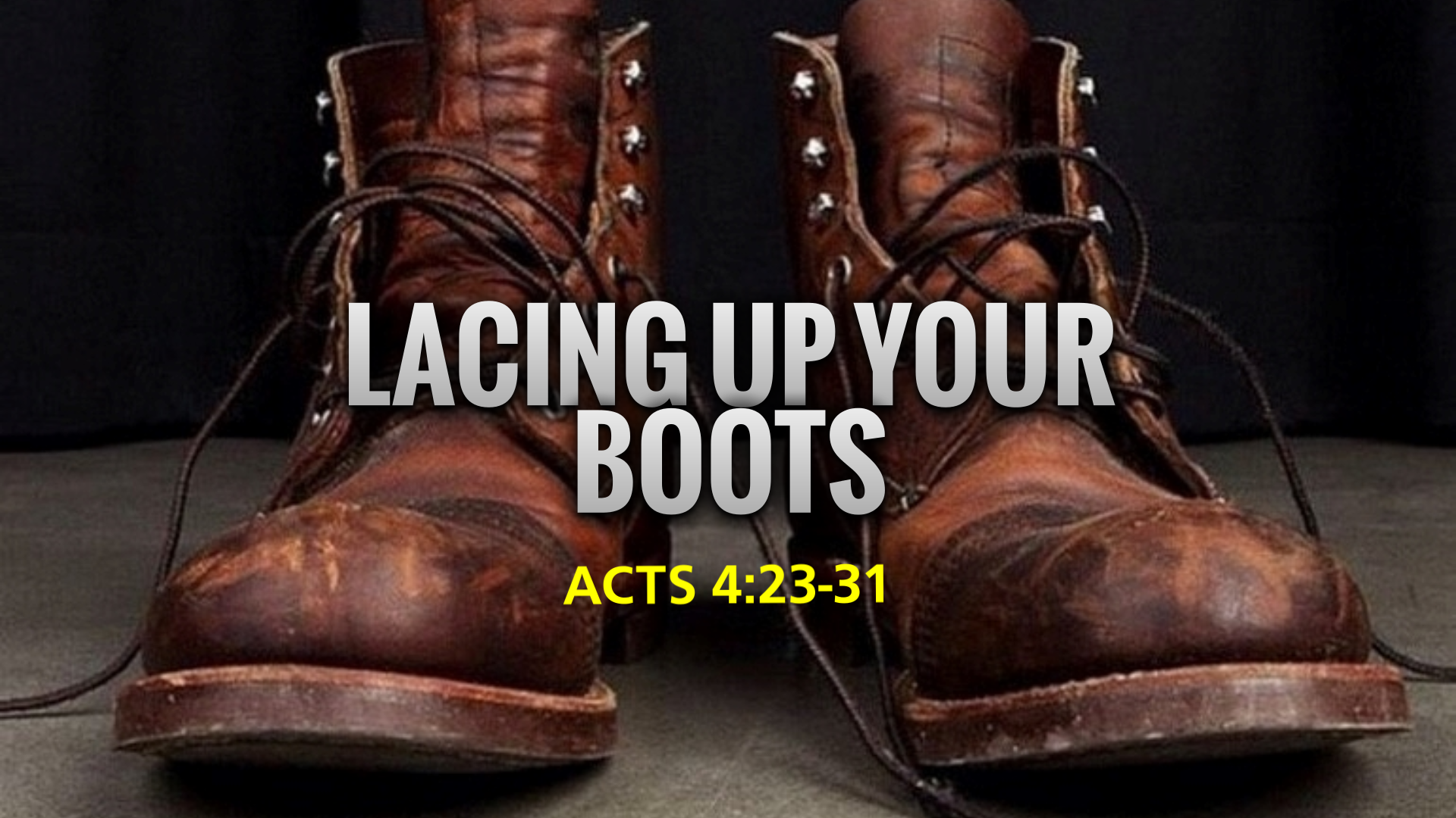 #1000 Lacing Up Your Boots - Logos Sermons