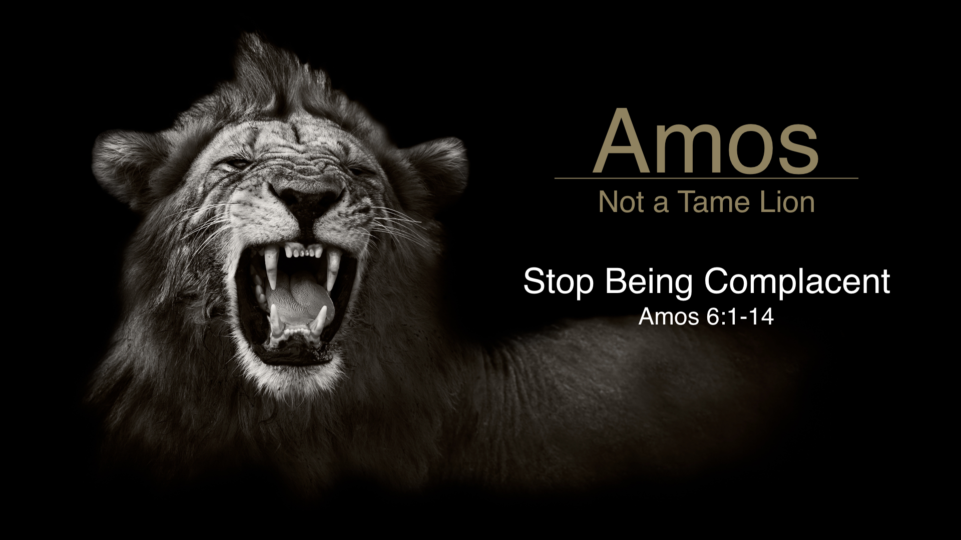 6. Stop being Complacent - Logos Sermons