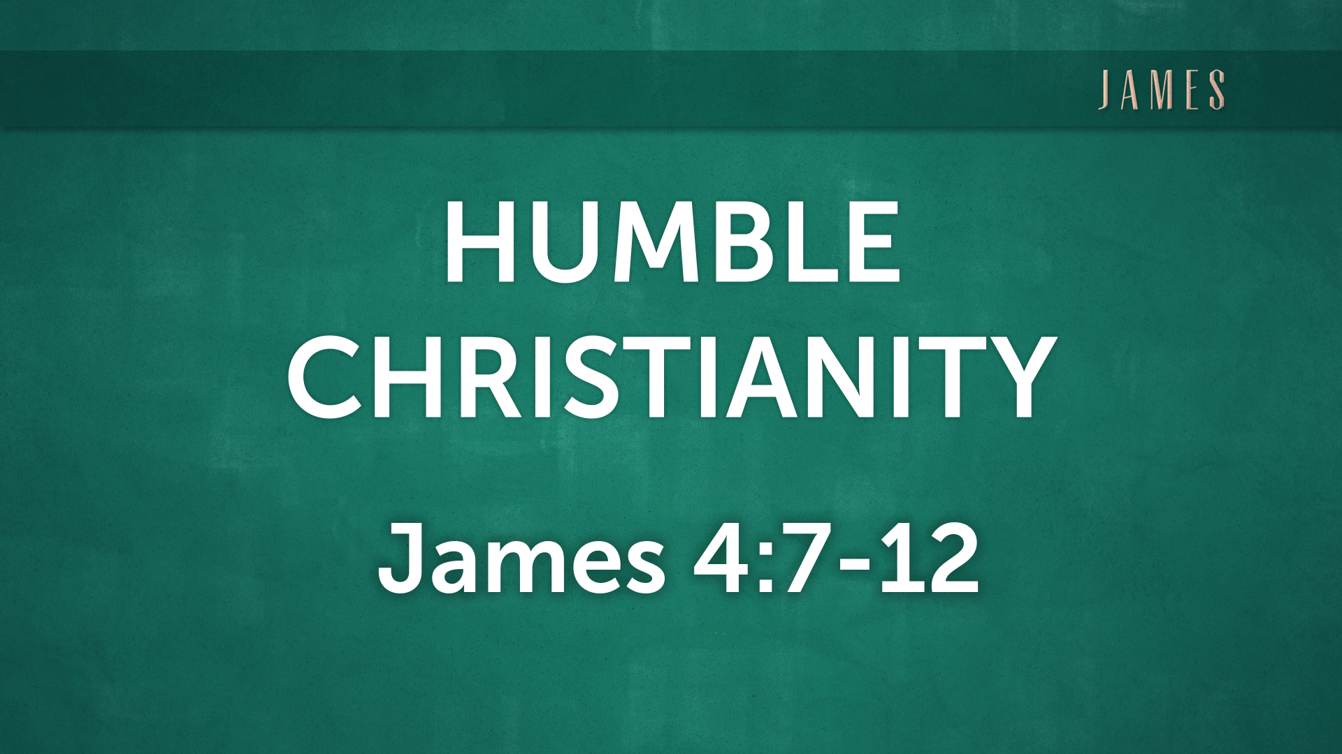 Humble Christianity - Logos Sermons