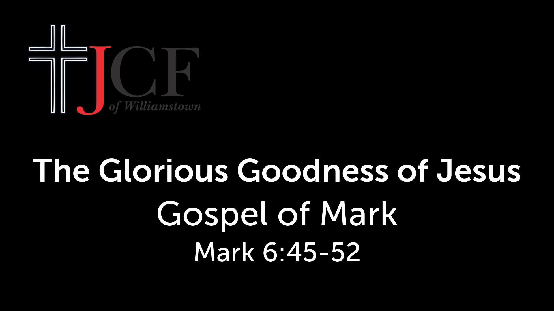 The Glorious Goodness of Jesus - Logos Sermons