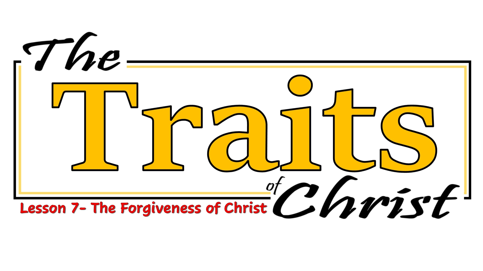 The Forgiveness Of Christ Logos Sermons