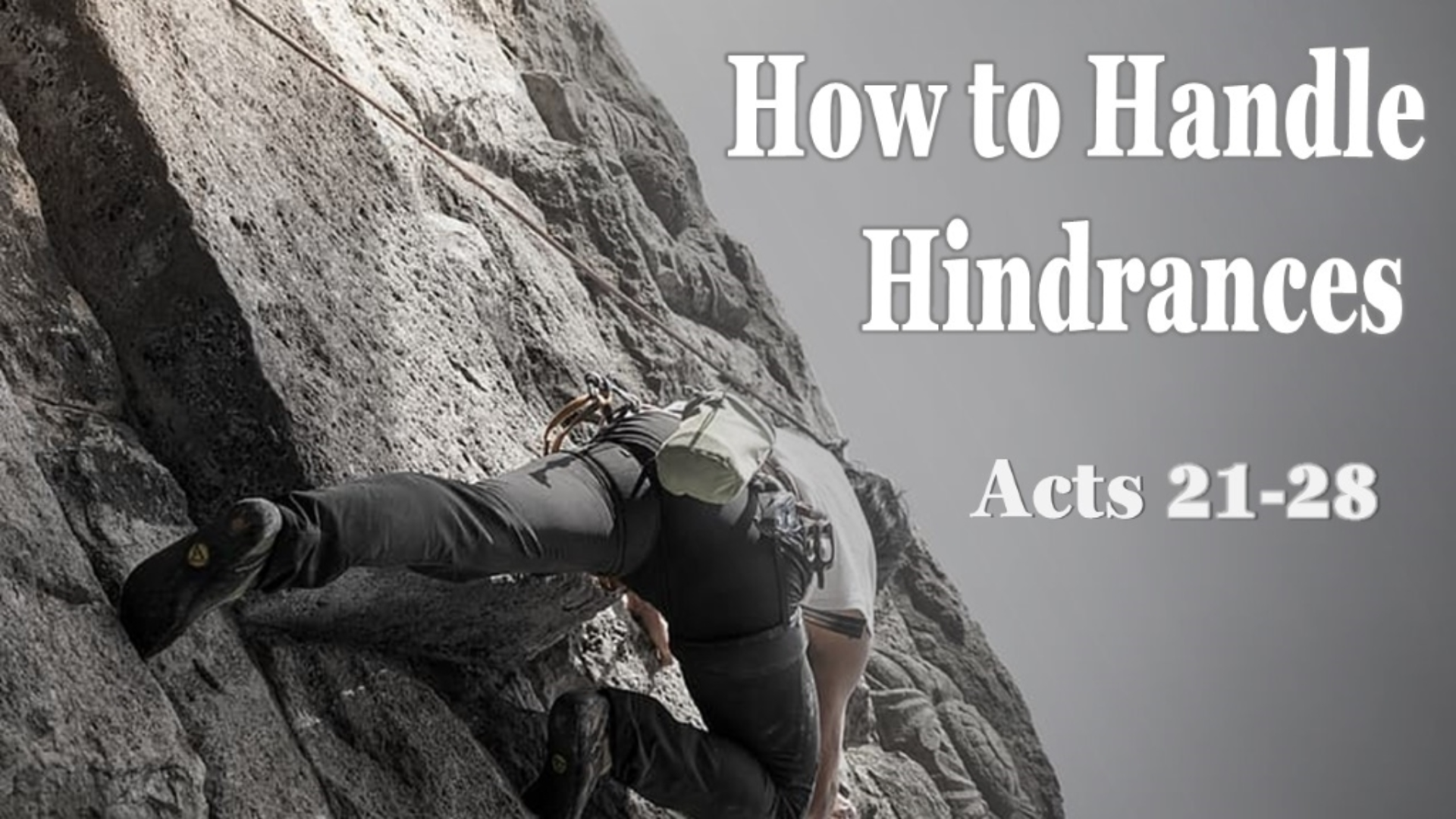 How to Handle Hindrances - Logos Sermons