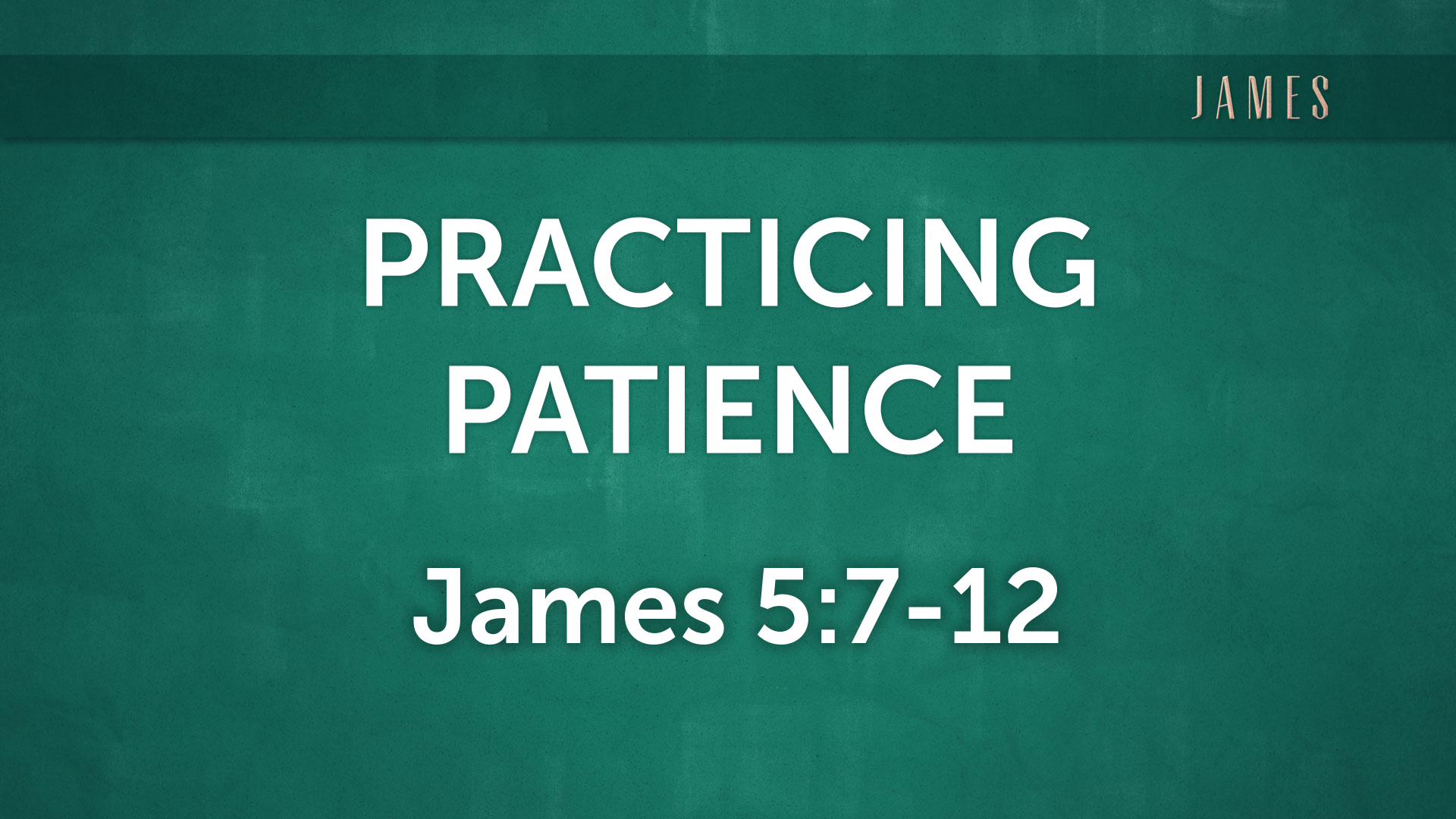 Practicing Patience - Logos Sermons
