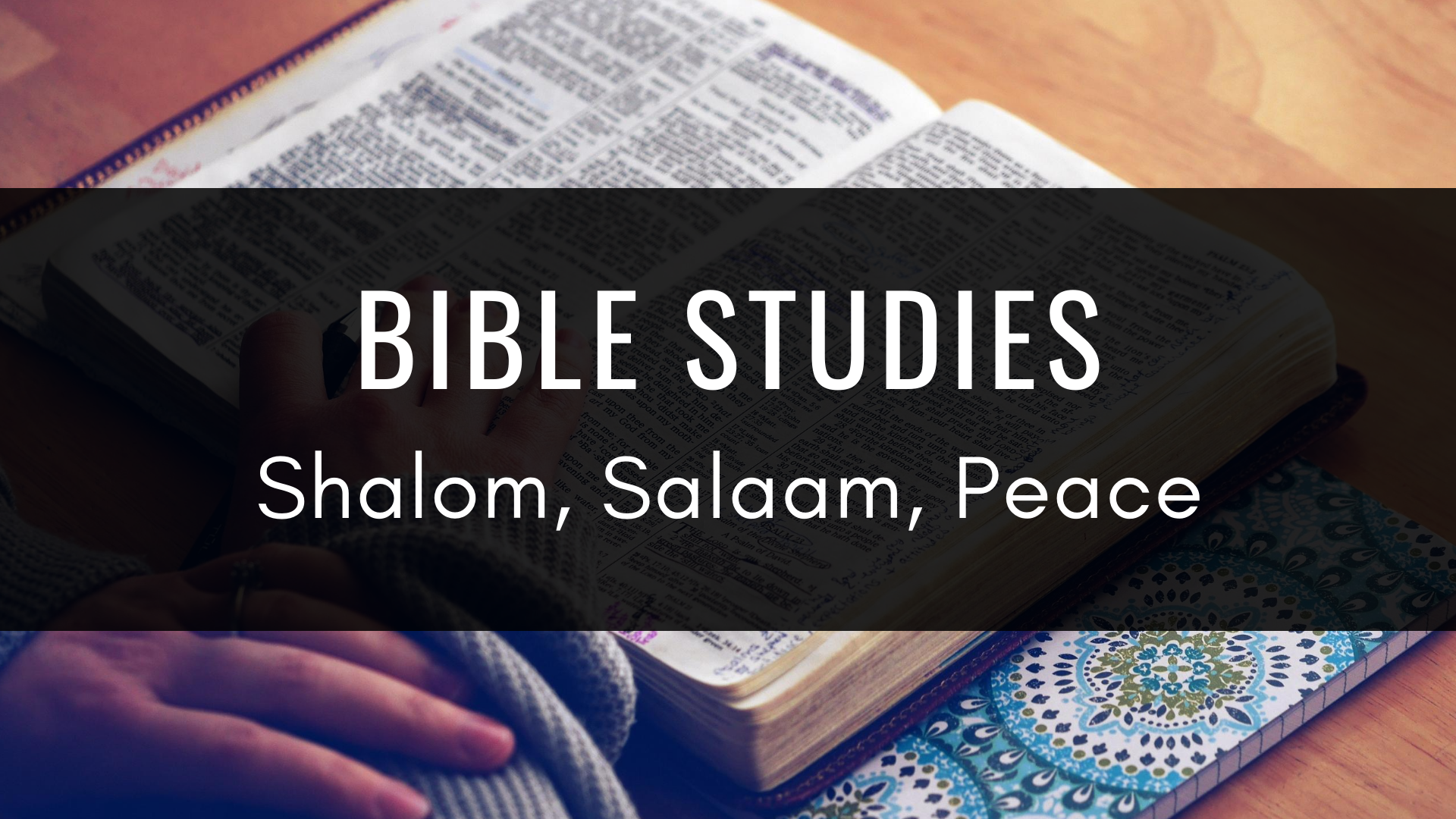 Shalom, Salaam, Peace - Logos Sermons