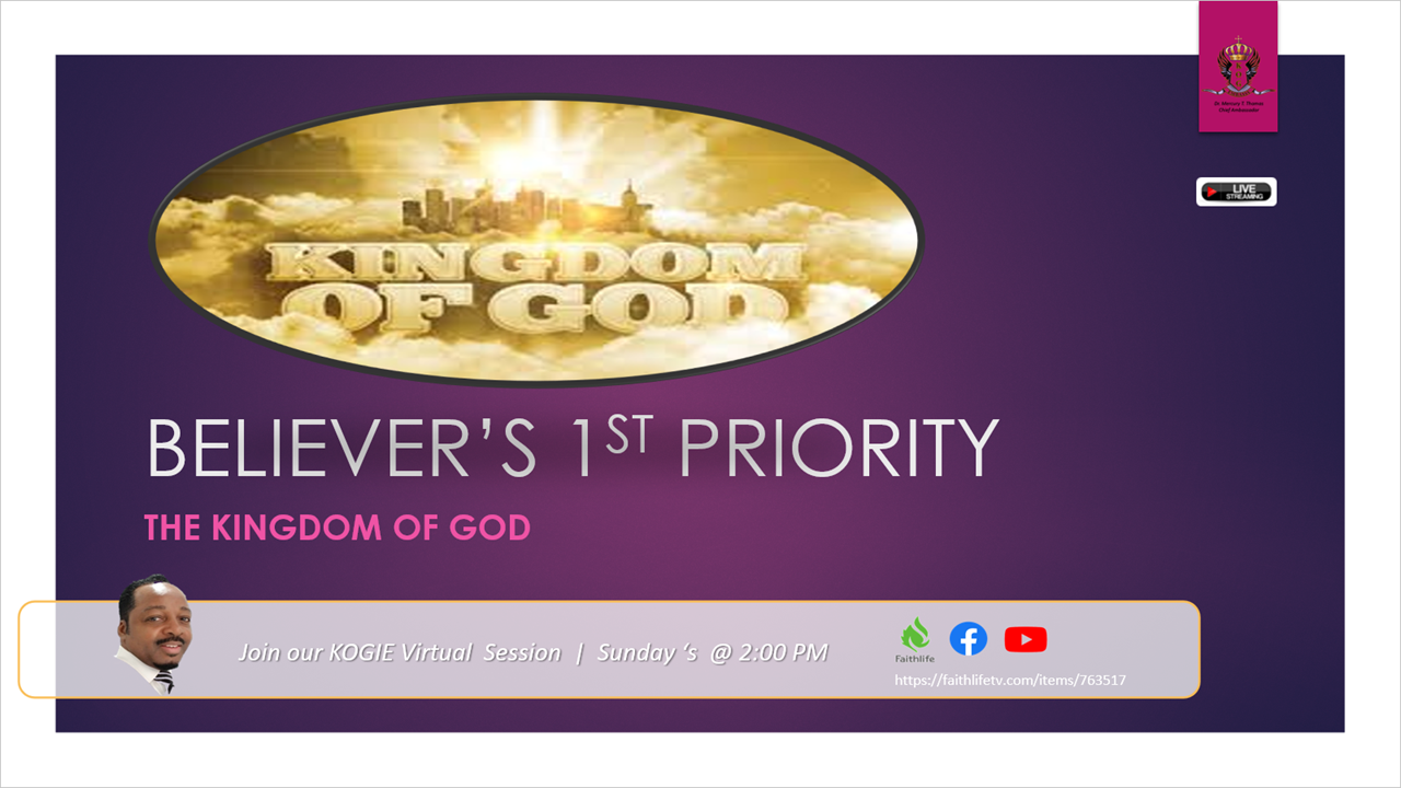 The Believer's 1st Priority - Logos Sermons