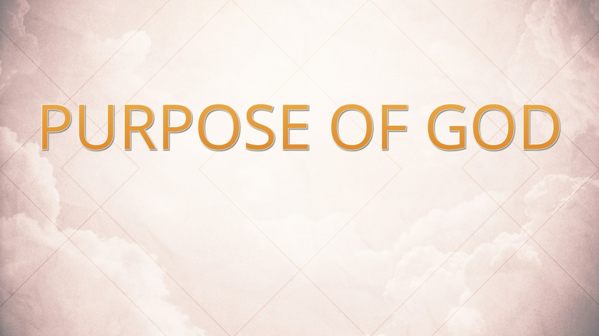 Purpose of God - Logos Sermons