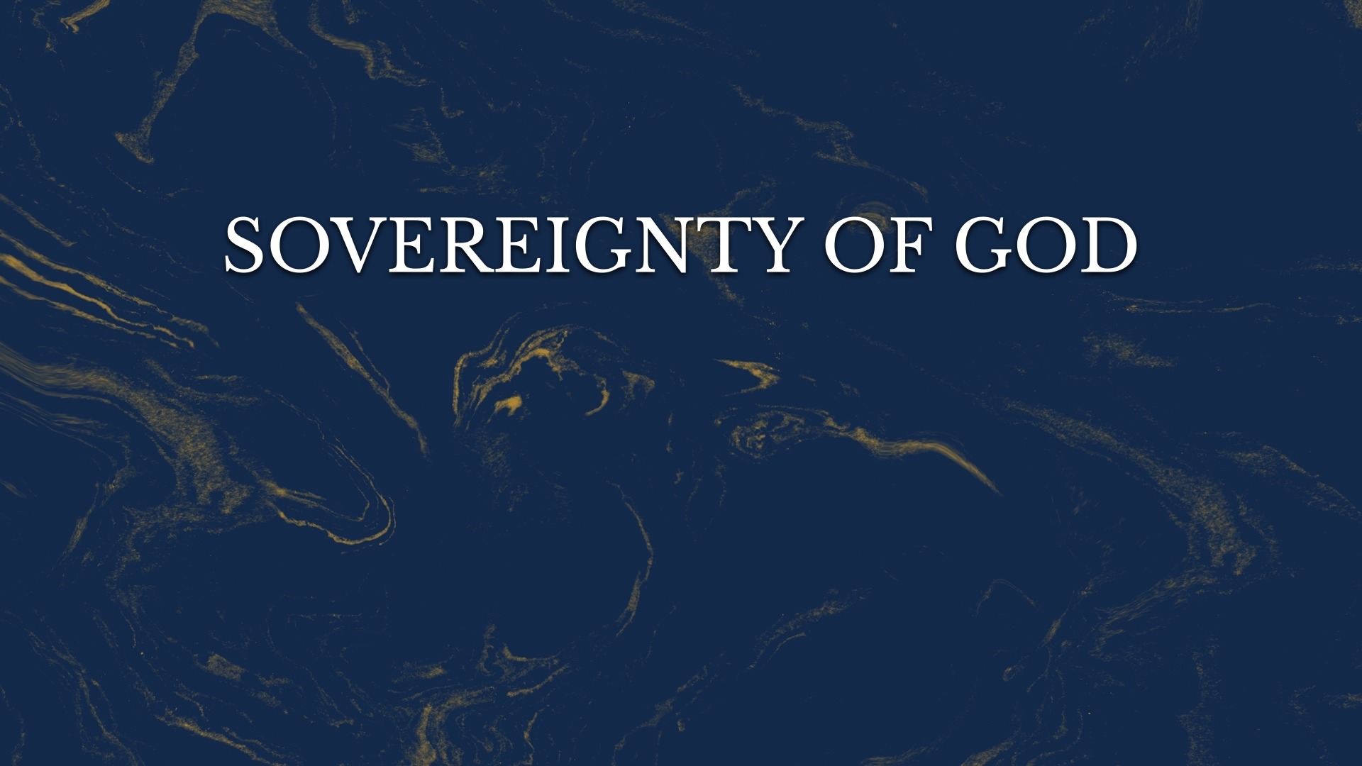 Sovereignty of God - Logos Sermons