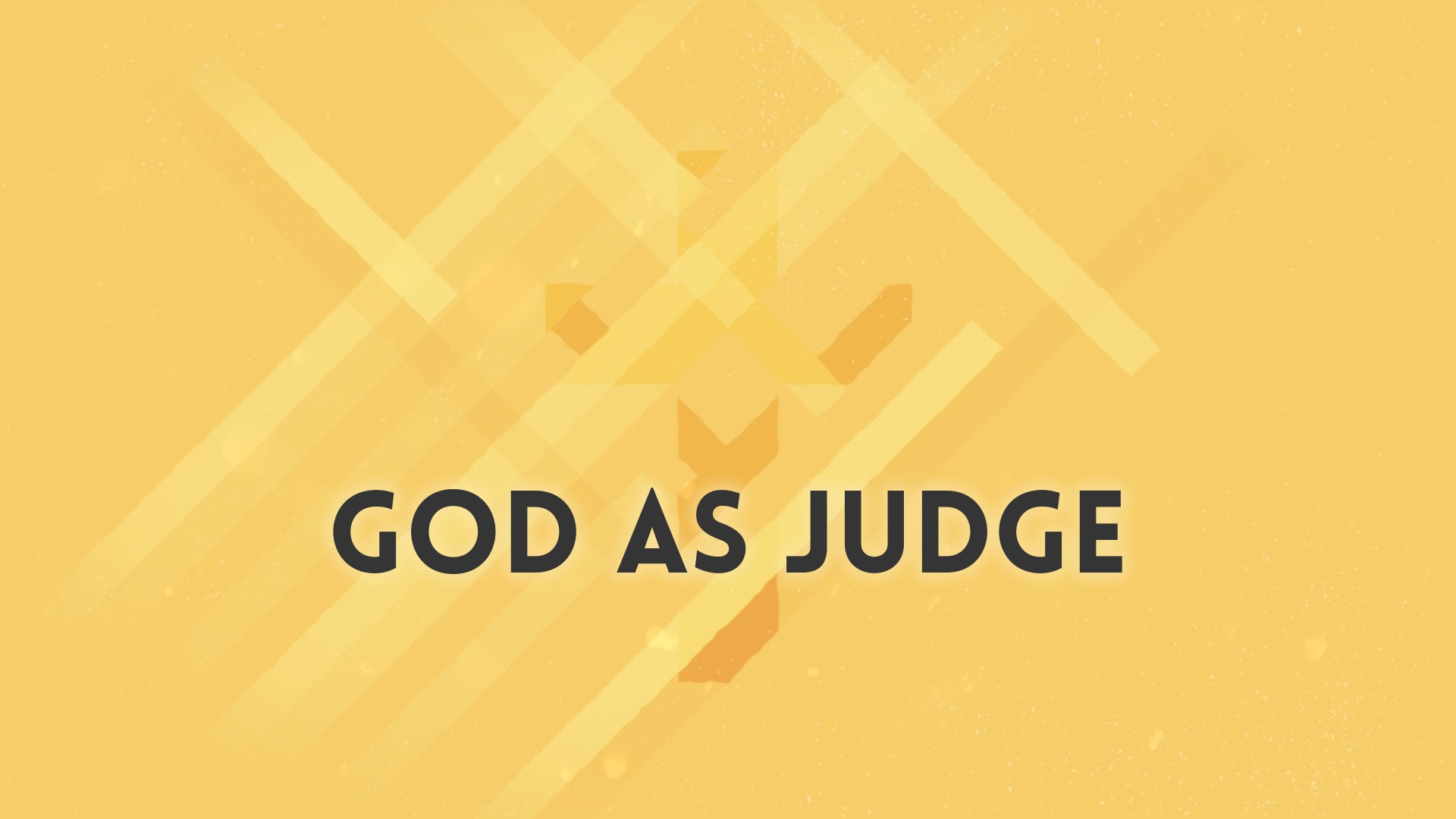 God as judge - Logos Sermons