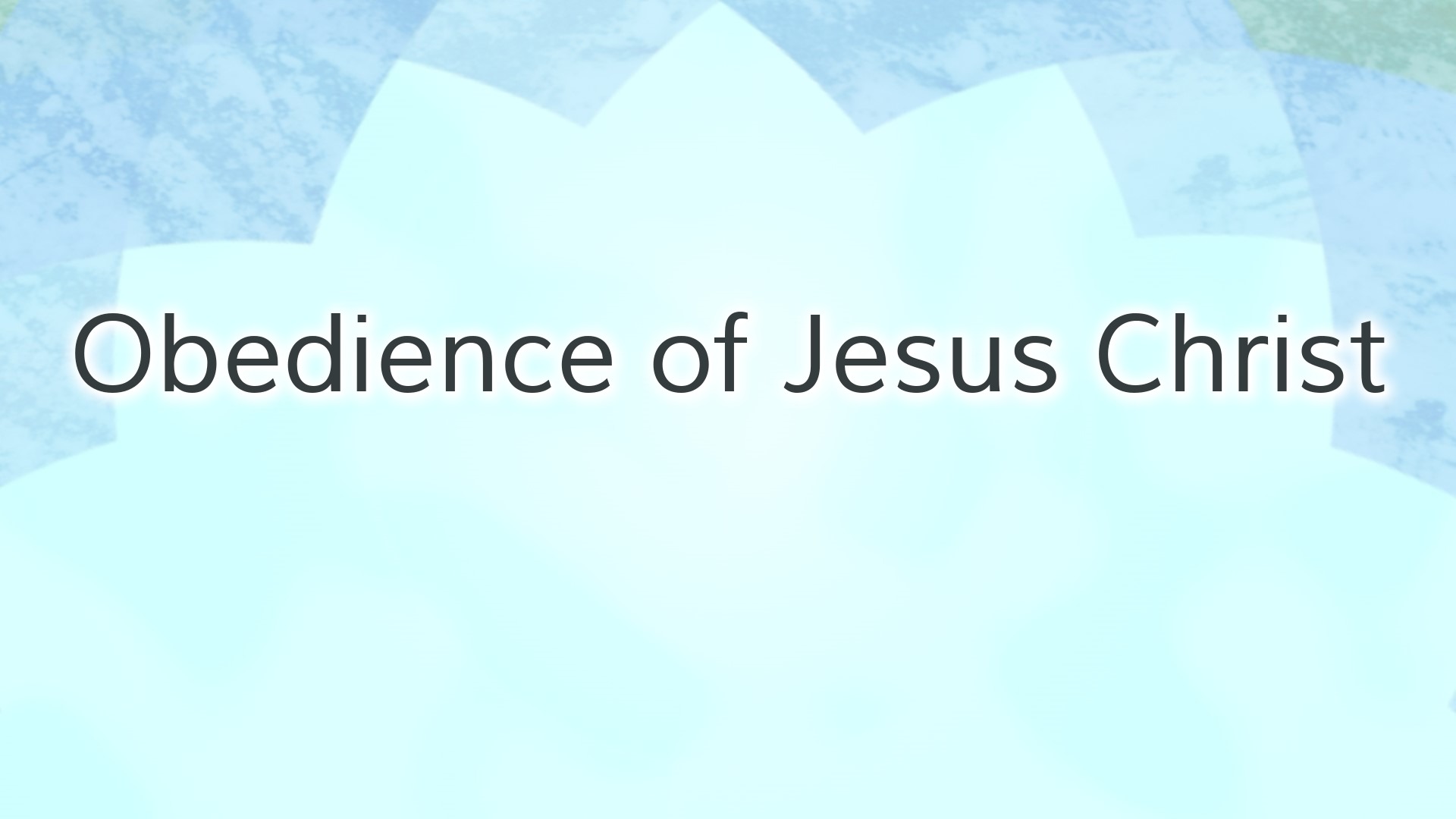 Obedience of Jesus Christ - Logos Sermons