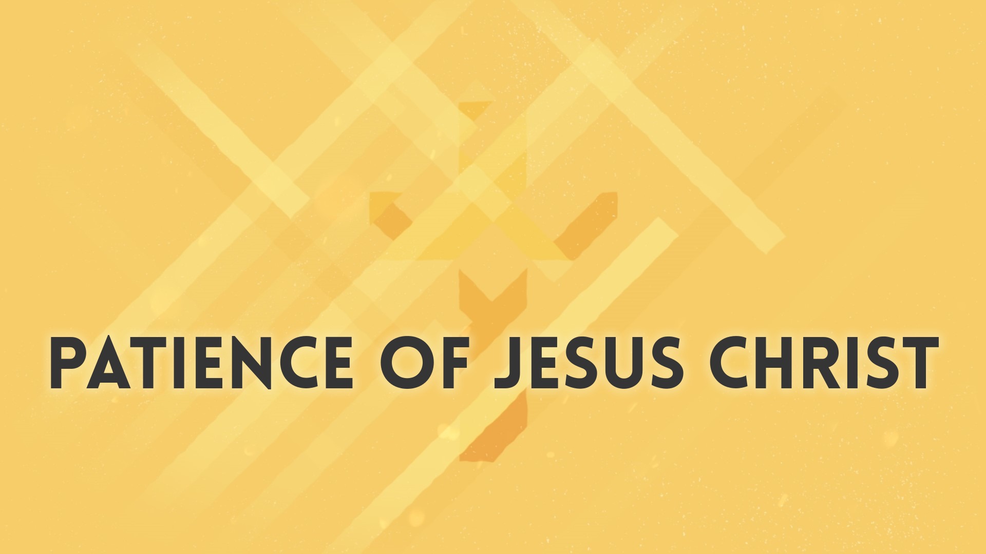 Patience of Jesus Christ - Logos Sermons