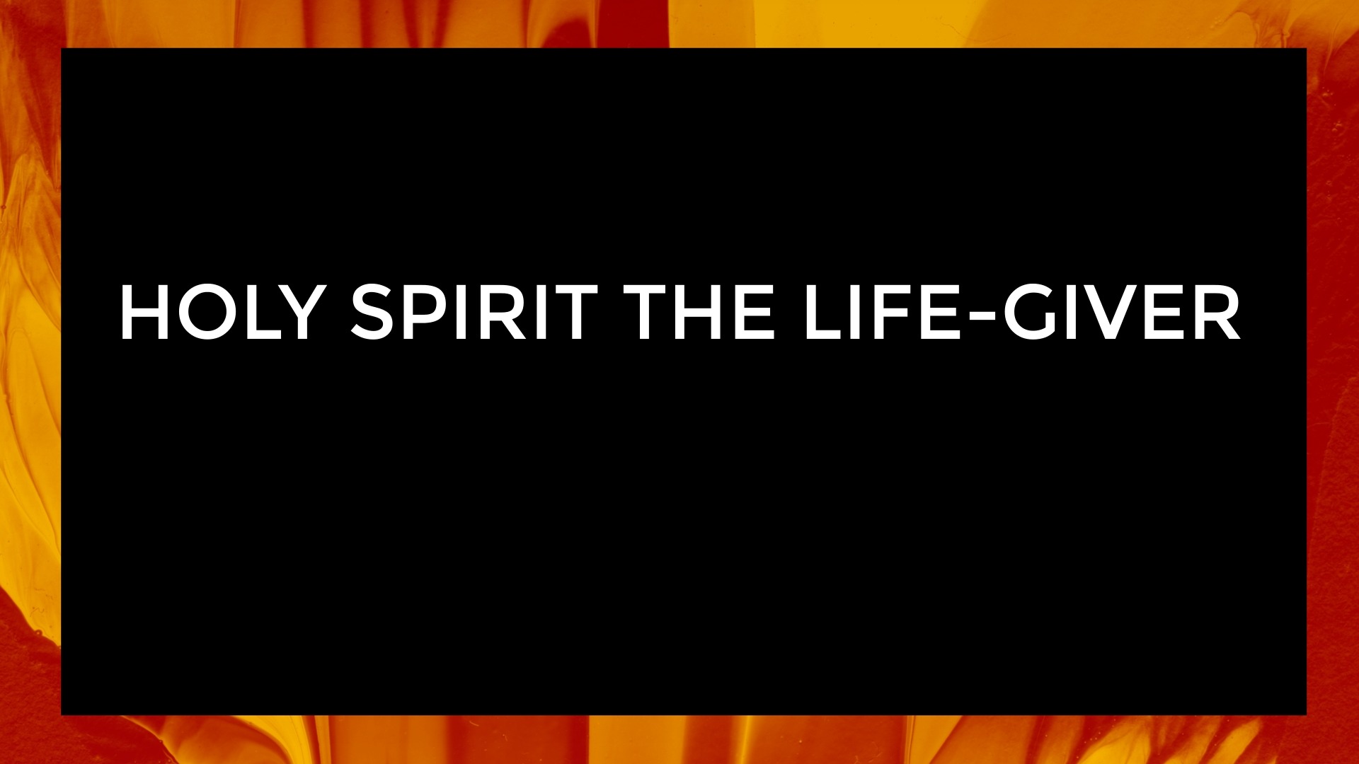 Holy Spirit the life-giver - Logos Sermons