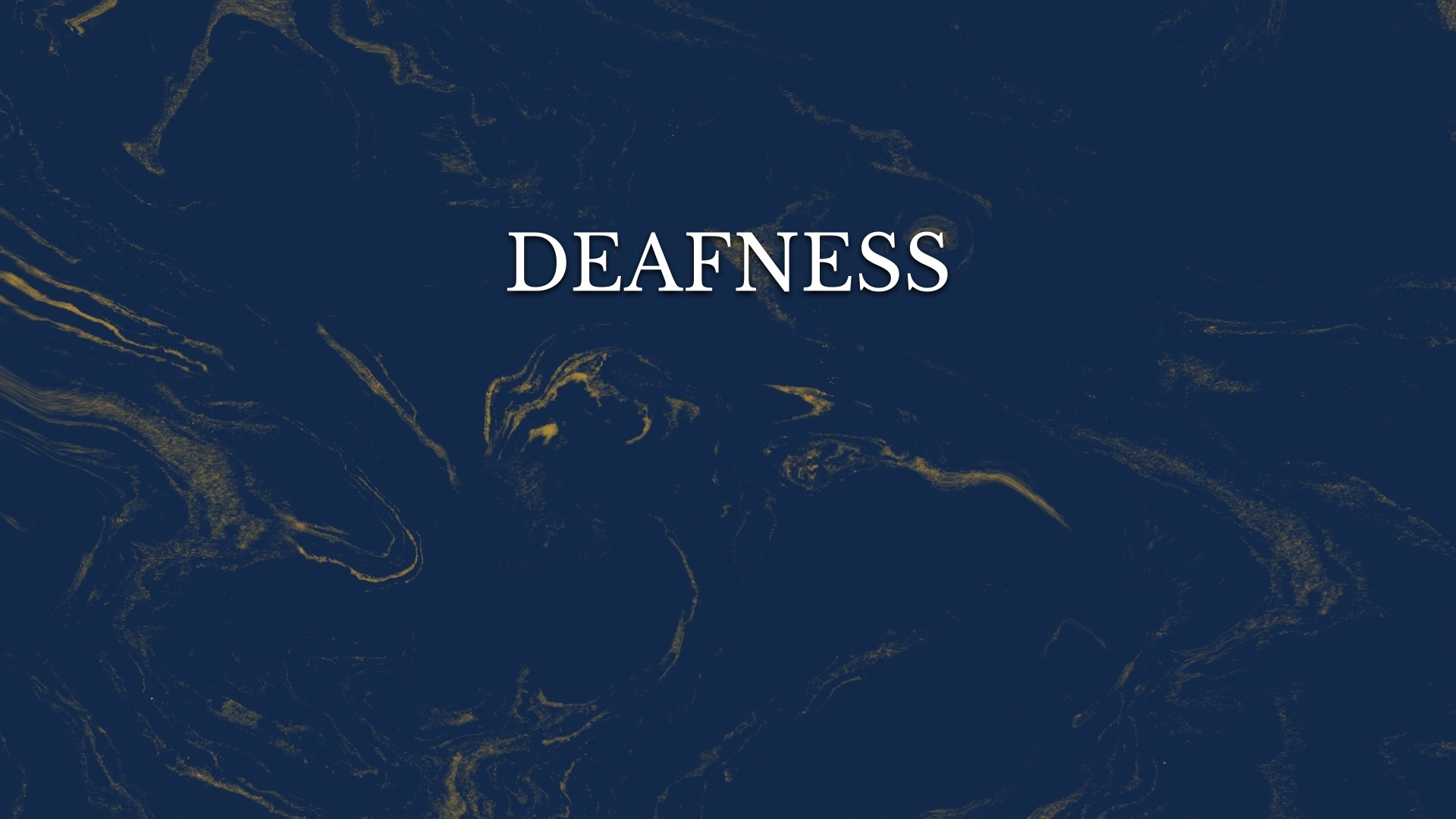 Deafness - Logos Sermons