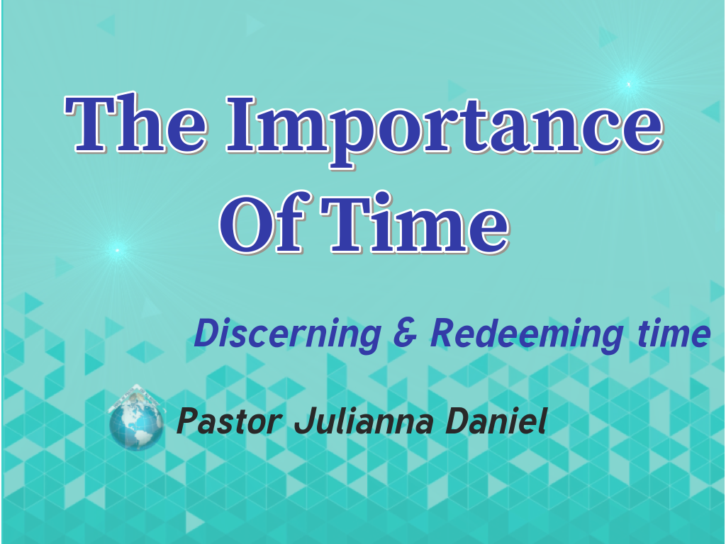 The importance of Time - Logos Sermons