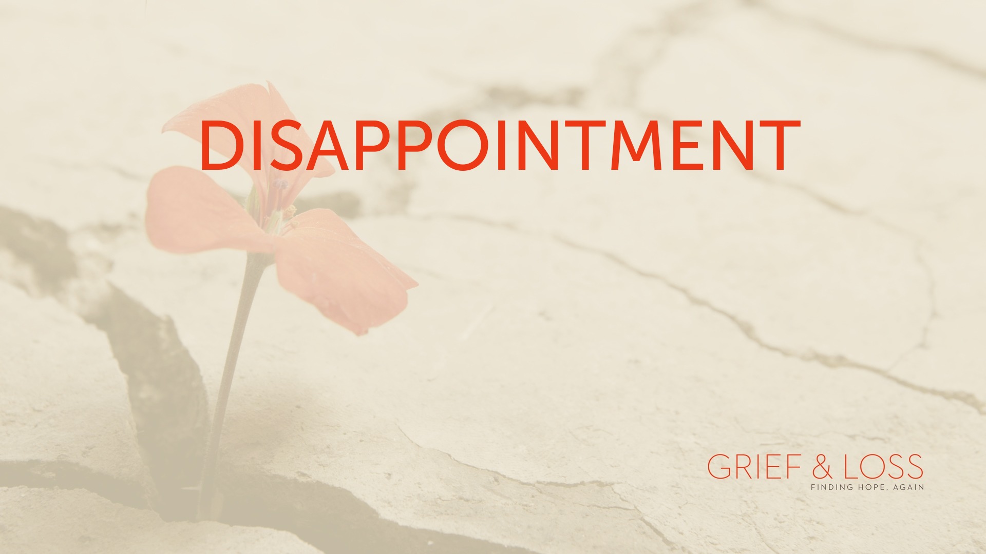 Disappointment - Logos Sermons