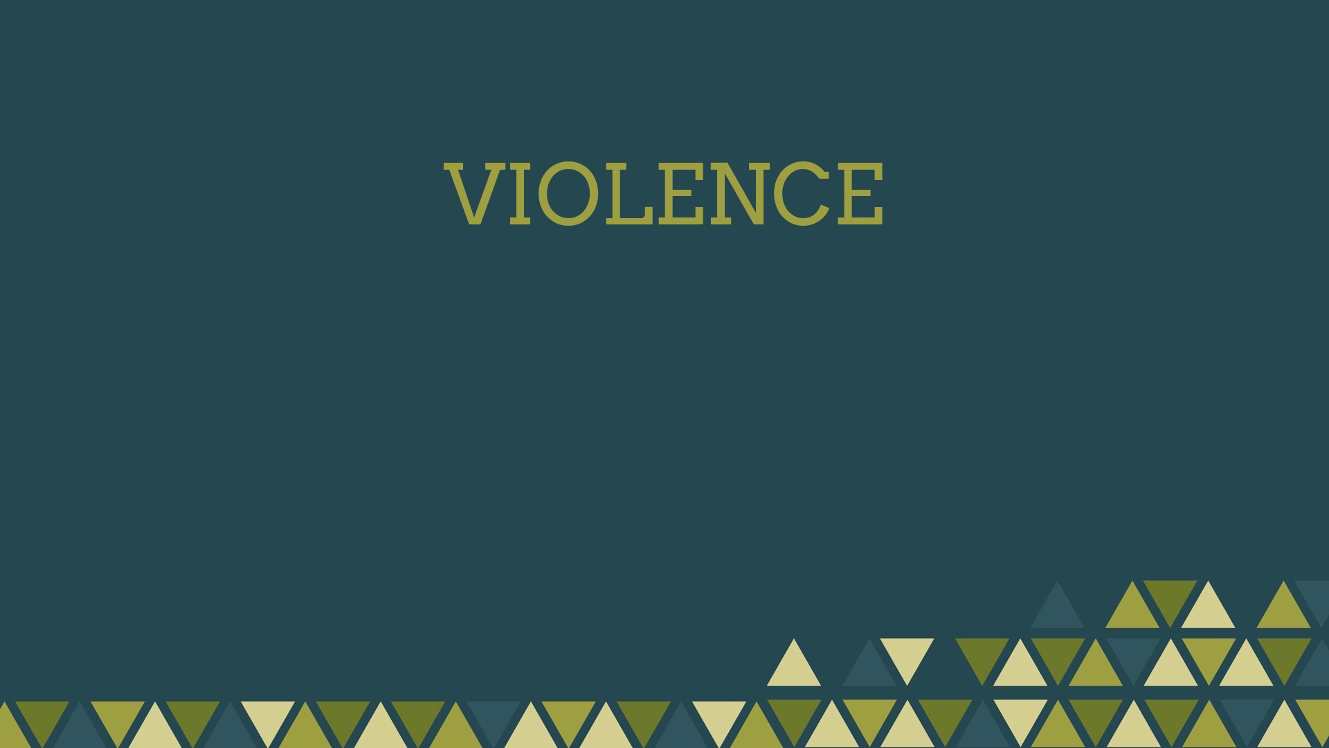 Violence - Logos Sermons