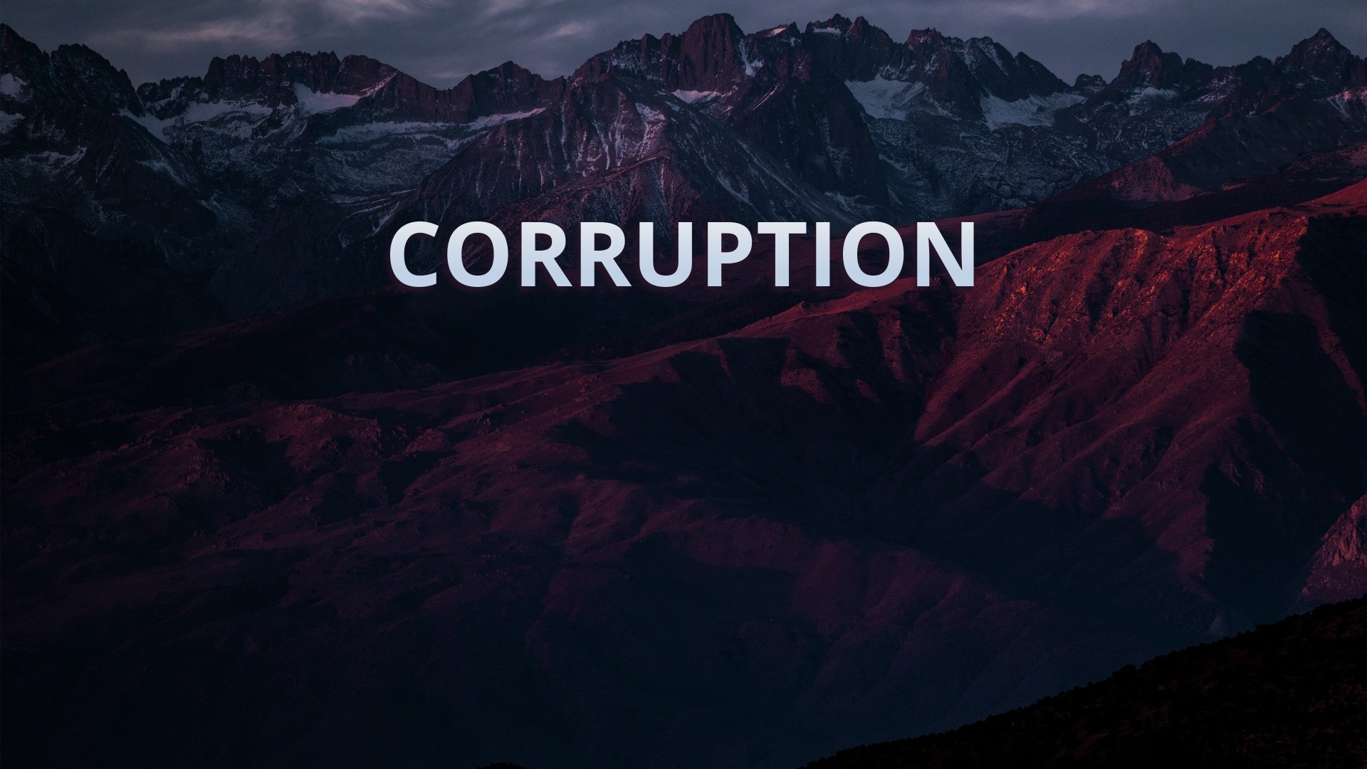 Corruption - Logos Sermons