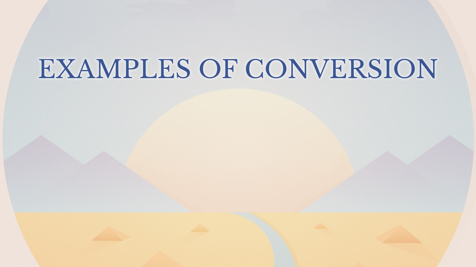 Examples of conversion - Logos Sermons