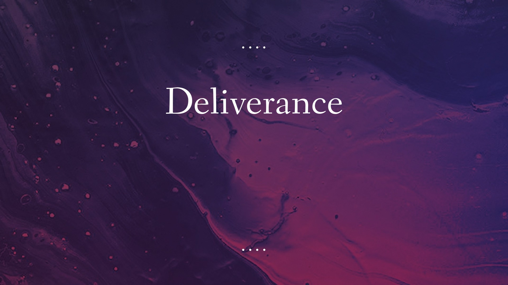 Deliverance - Logos Sermons