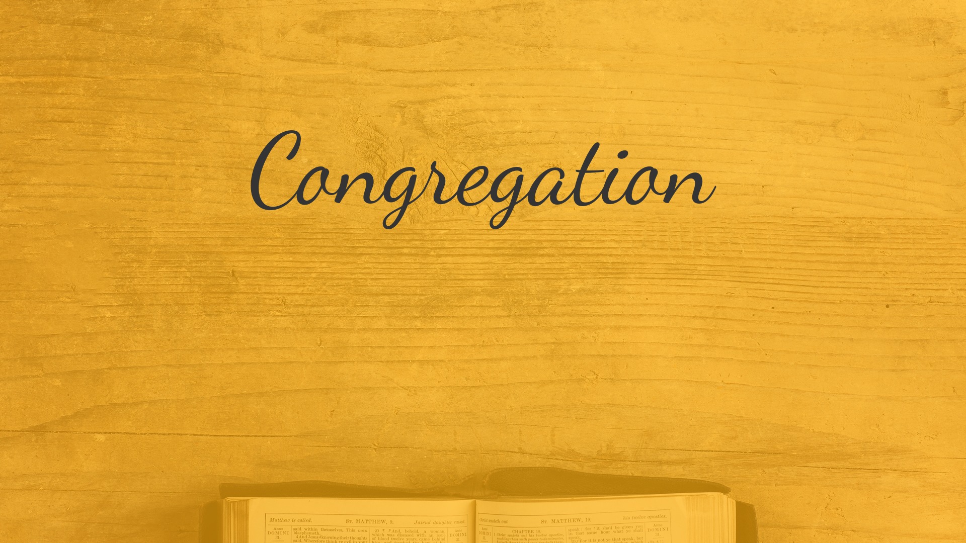 Congregation - Logos Sermons