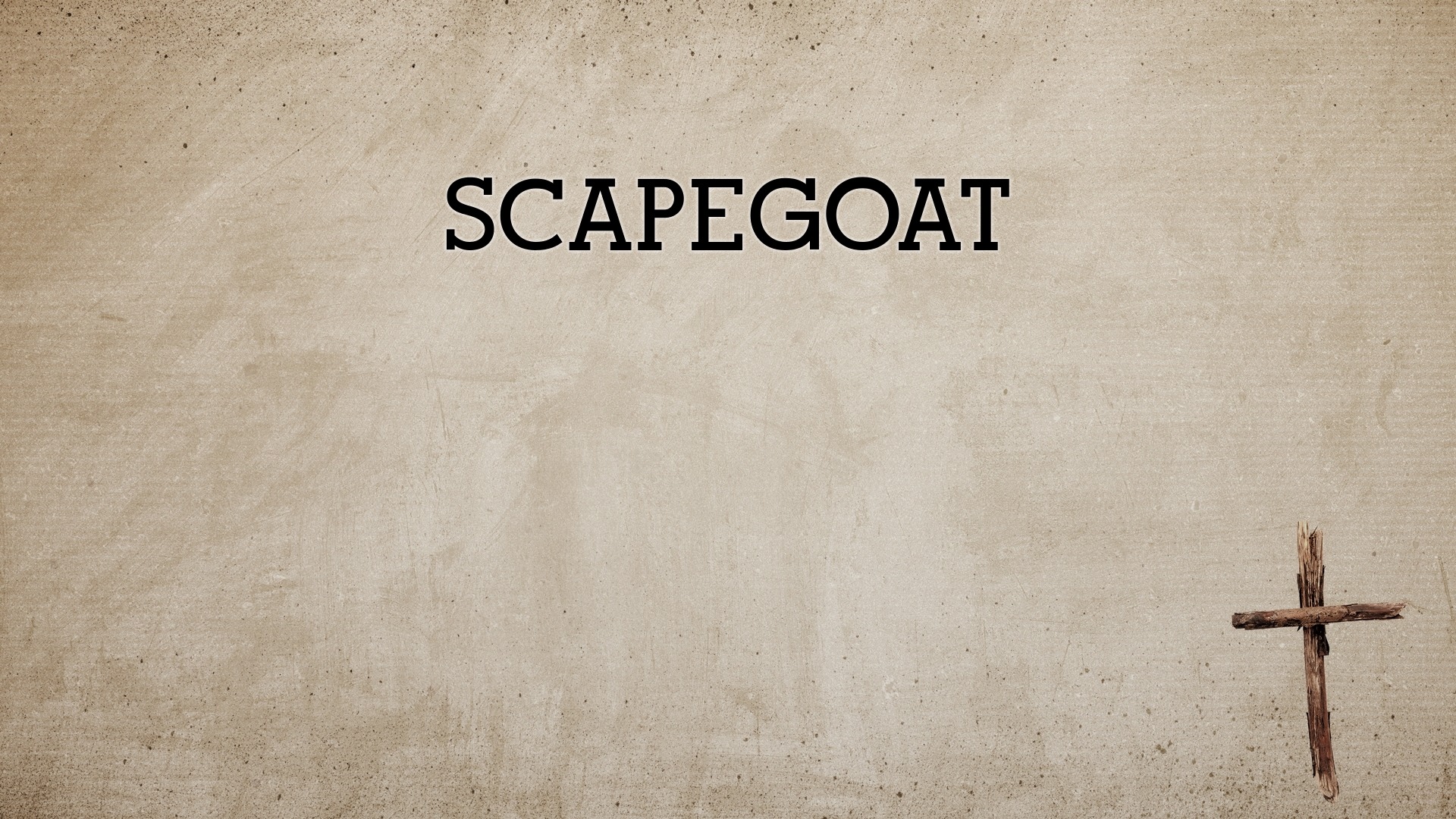 Scapegoat - Logos Sermons