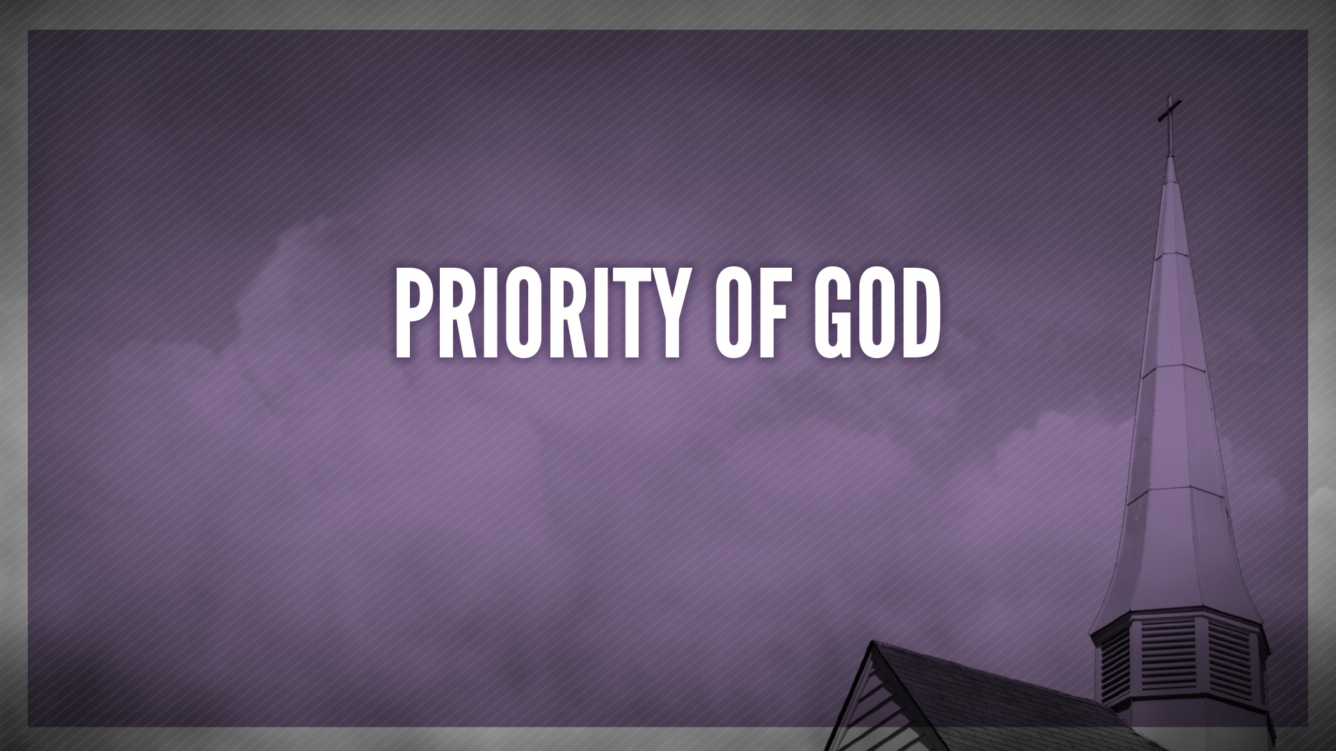 Priority of God - Logos Sermons
